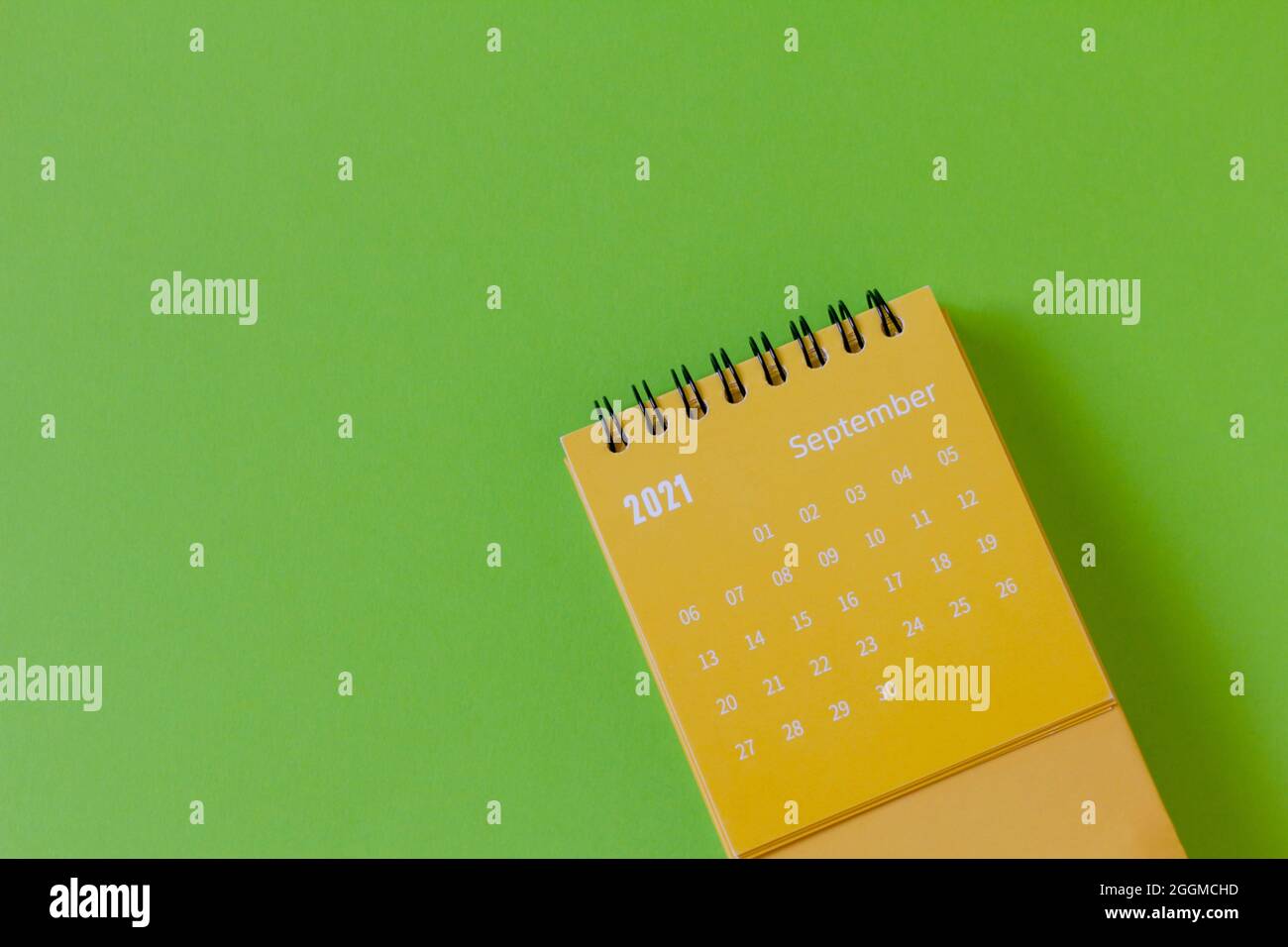 Tear-off calendar for September 2021. A desktop calendar for planning ...