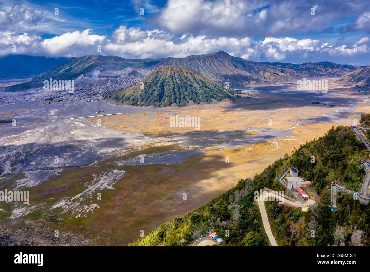Mount Bromo (Indonesian: Gunung Bromo), is an active volcano and part ...