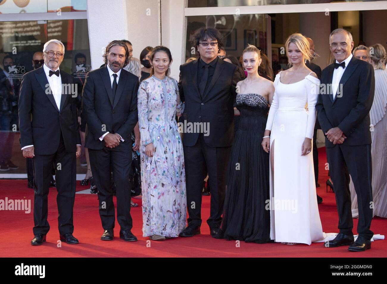 Jury members Saverio Costanzo, Chloe Zhao, Sarah Gadon, Virginie Efira ...