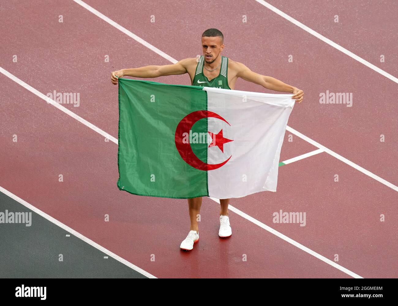 Algeria's Skander Djamil Athmani celebrates winning the gold medal in ...