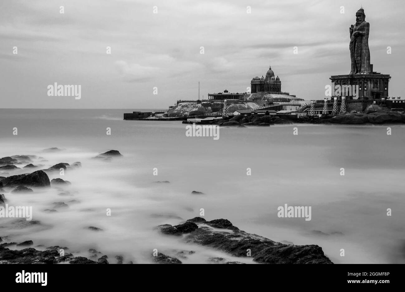 Kanyakumari view Black and White Stock Photos & Images - Alamy