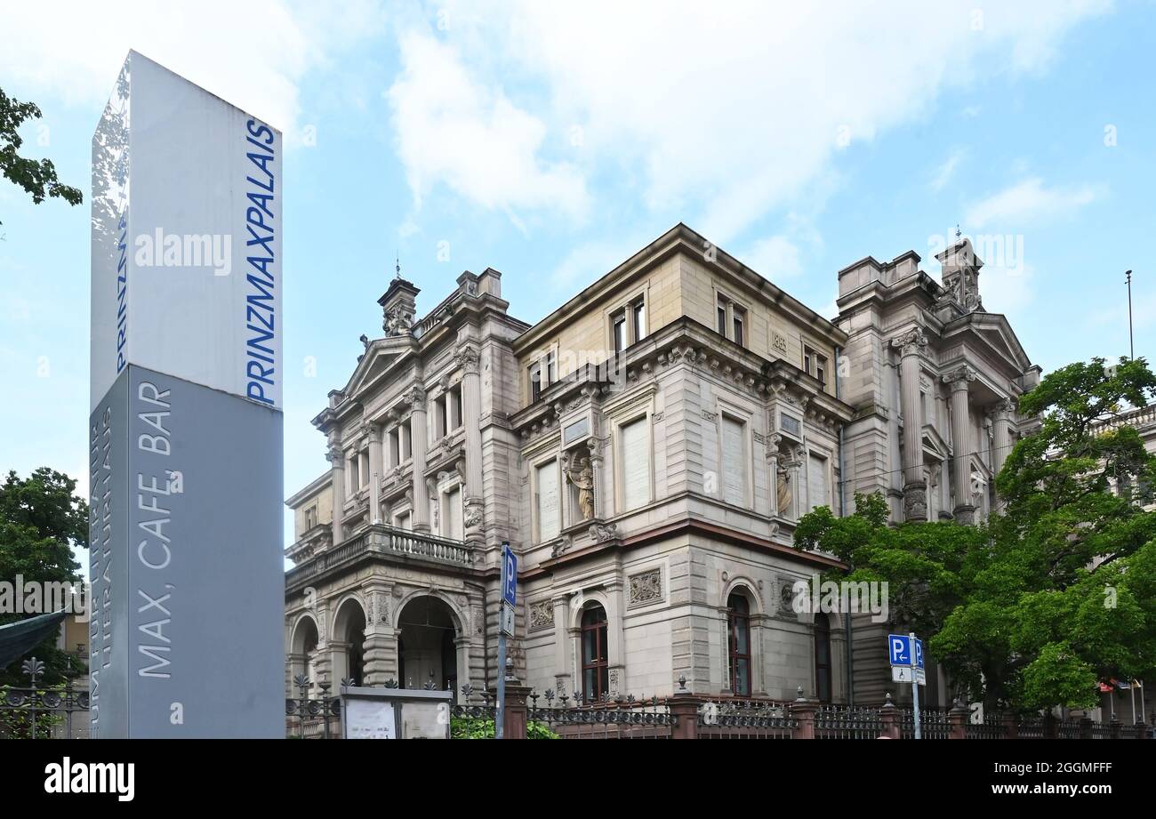 Karlsruhe, Germany. 31st Aug, 2021. Exterior photograph of the Prinz ...