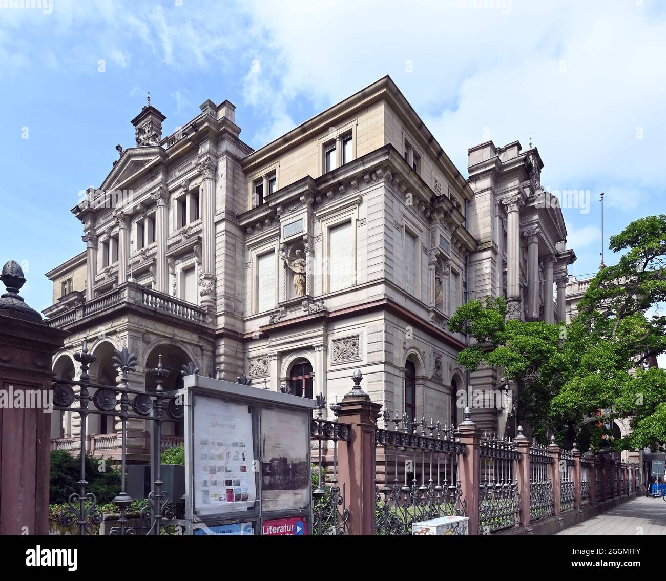 Karlsruhe, Germany. 31st Aug, 2021. Exterior photograph of the Prinz ...