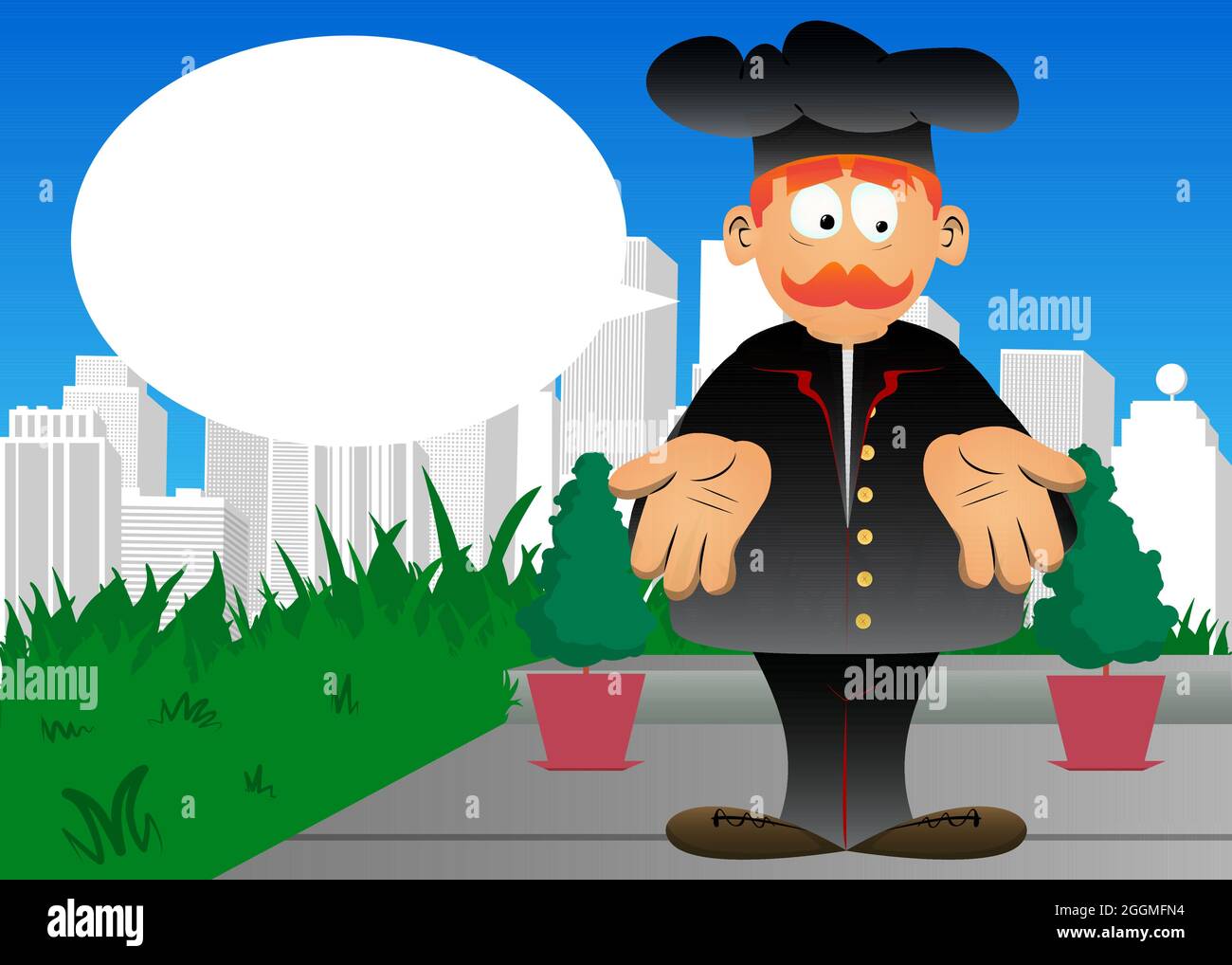 Fat Italian Chef Cartoon