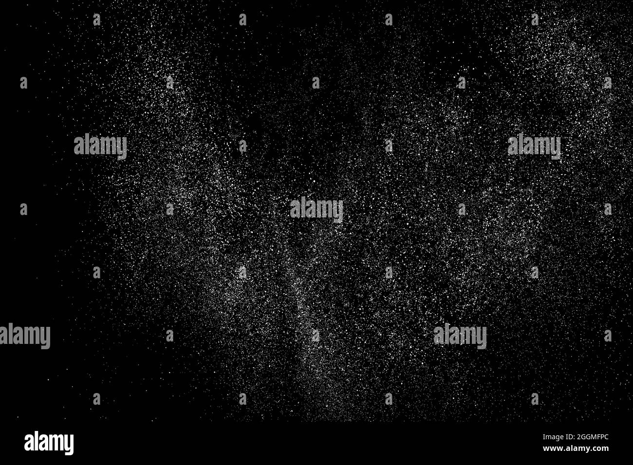 White Grainy Texture Isolated on Black Background. Dust Overlay. Light ...