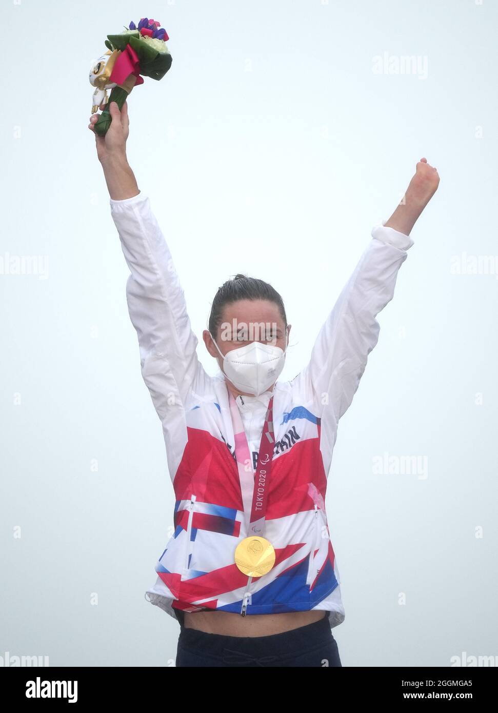 Great Britain's Sarah Storey celebrates winning the gold medal in the ...