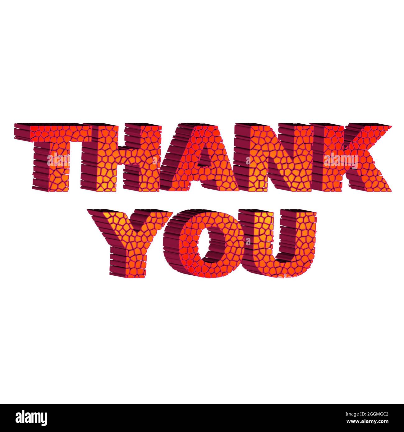 Thank you letters 3d colorful white background Stock Photo - Alamy