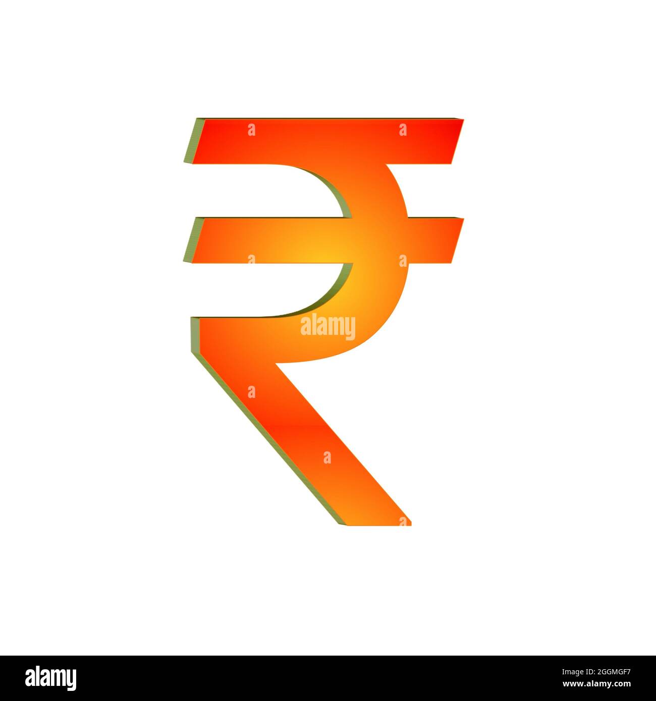 Rupees currency symbol white background Stock Photo - Alamy