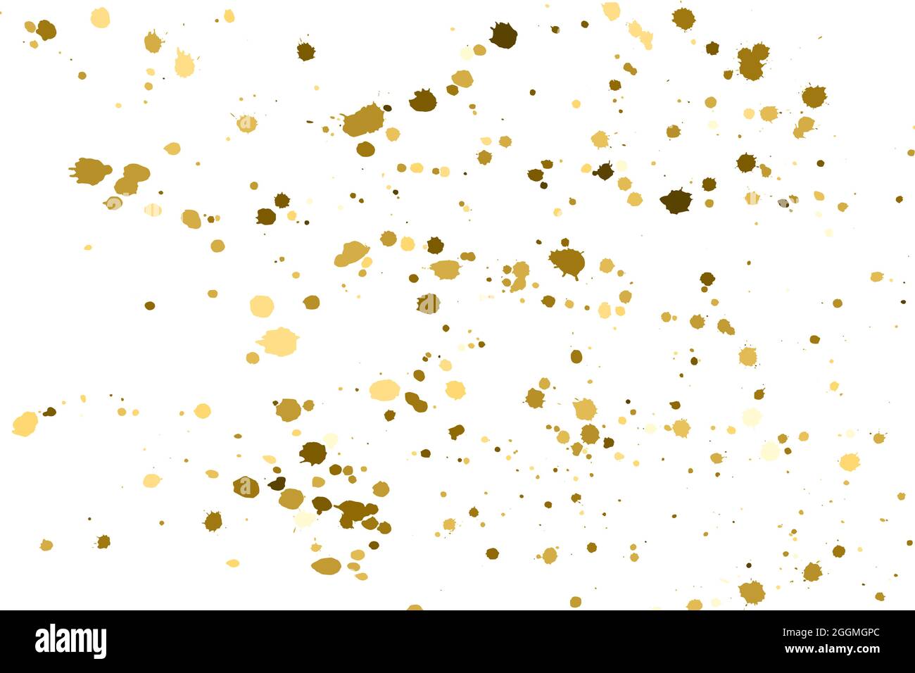 Gold Glitter Texture Isolated On White. Amber Particles Color. Celebratory Background. Golden ...