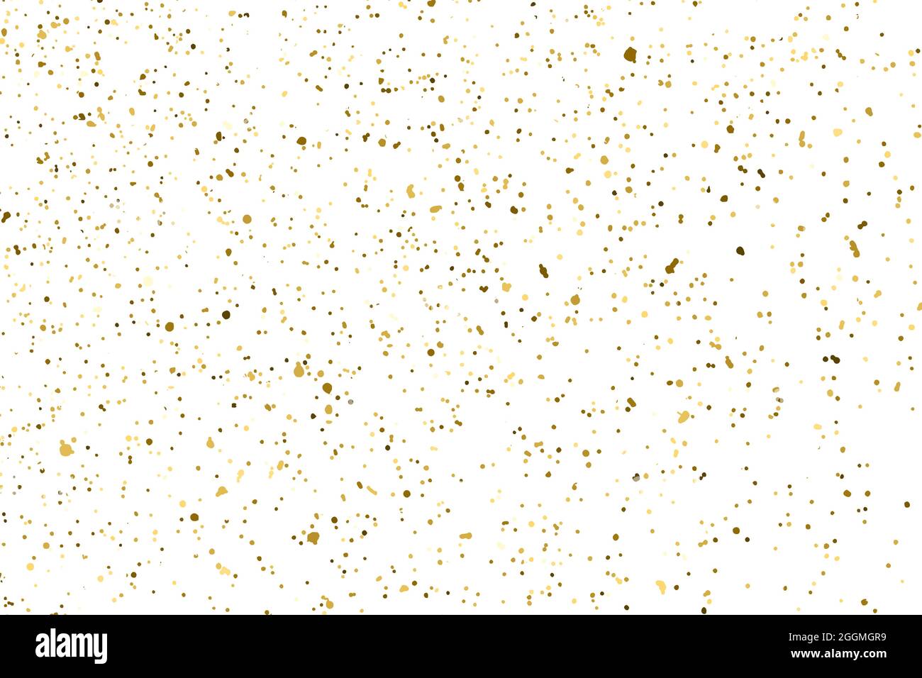 Gold Glitter Texture Isolated On White. Amber Particles Color ...