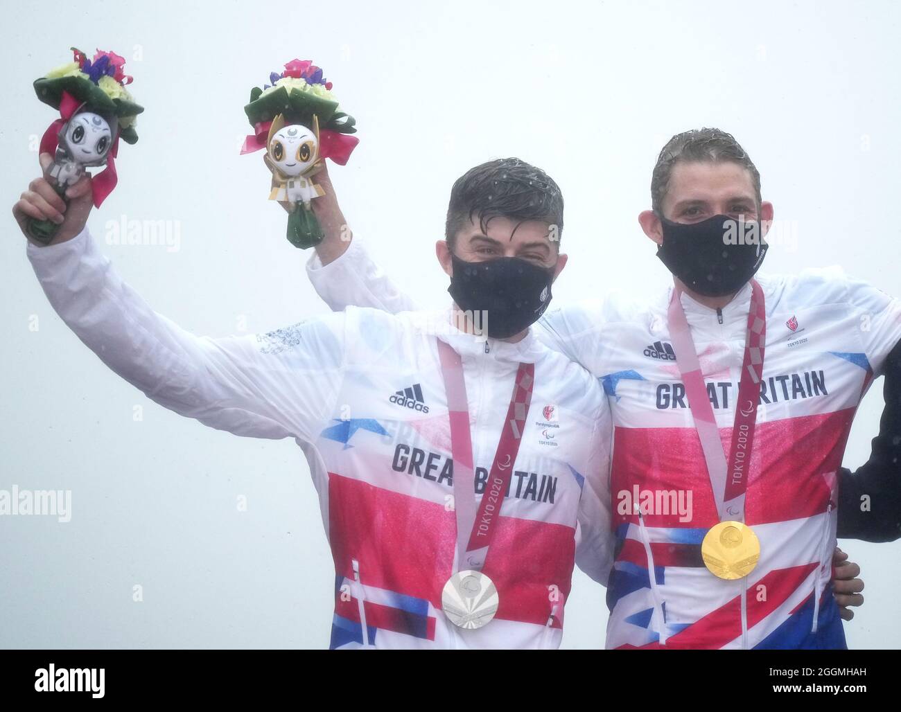 Great Britain's Ben Watson (right) celebrates with Finlay Graham after ...