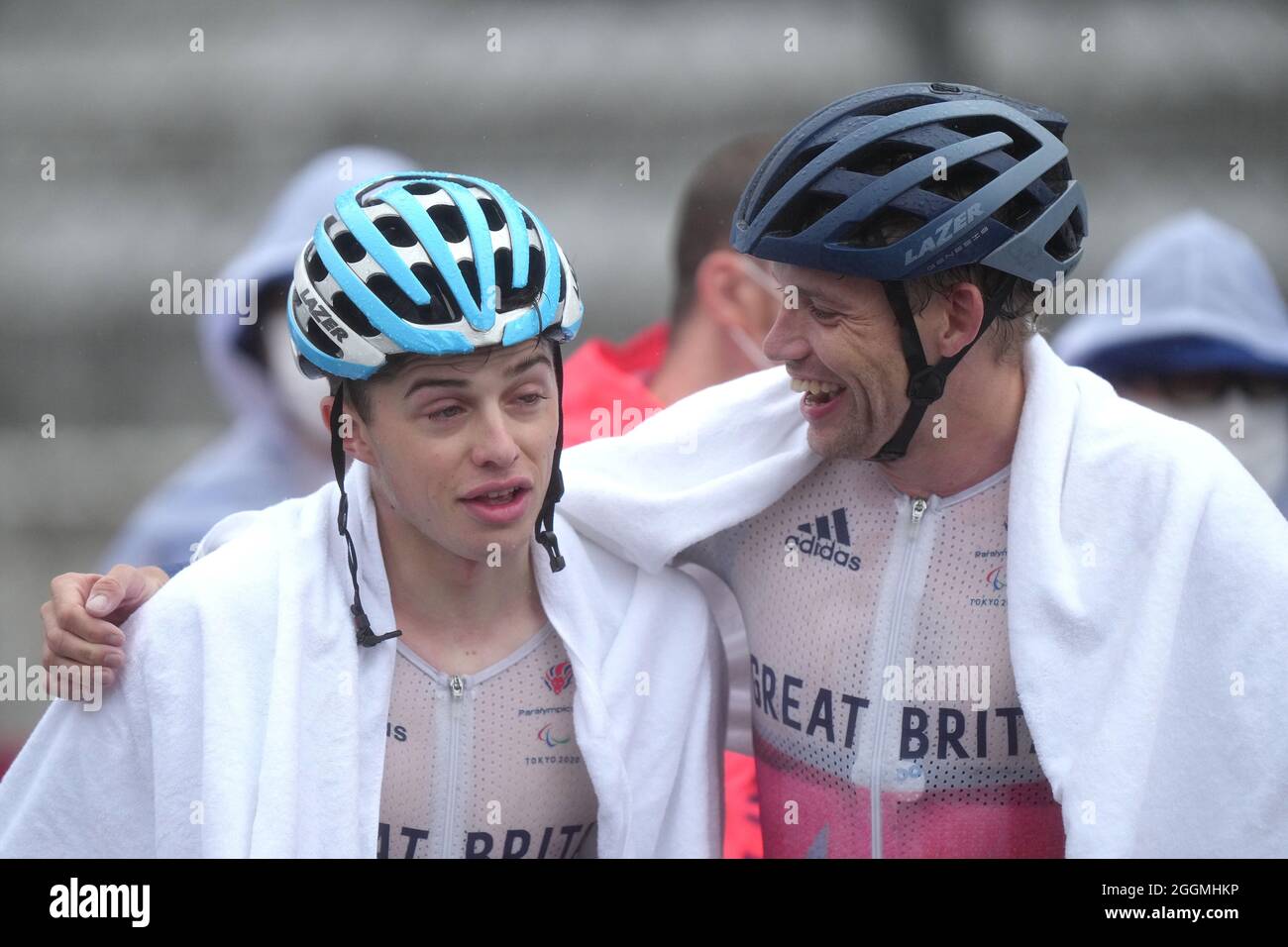 Great Britain's Ben Watson (right) celebrates with Finlay Graham after ...