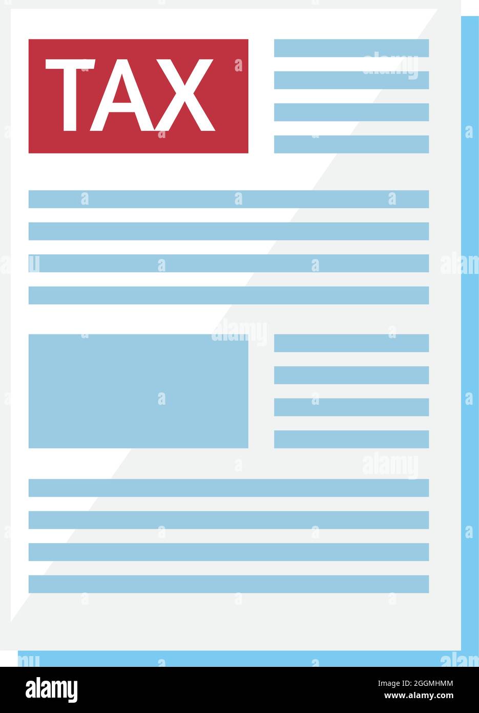 tax document icon Stock Vector Image & Art - Alamy