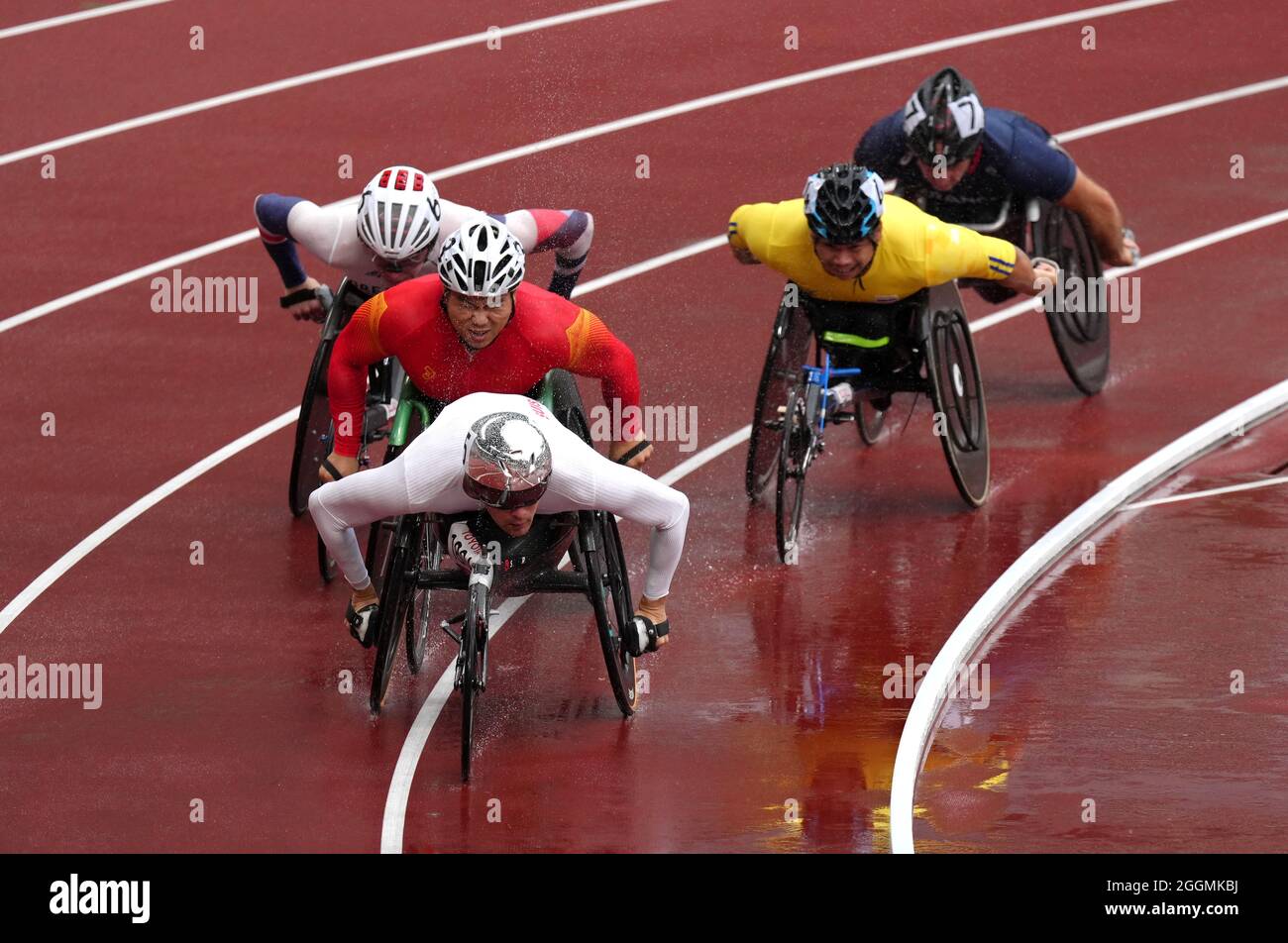 Great Britain's Nathan Maguire (left) competes in the Men's 800m - T54 ...
