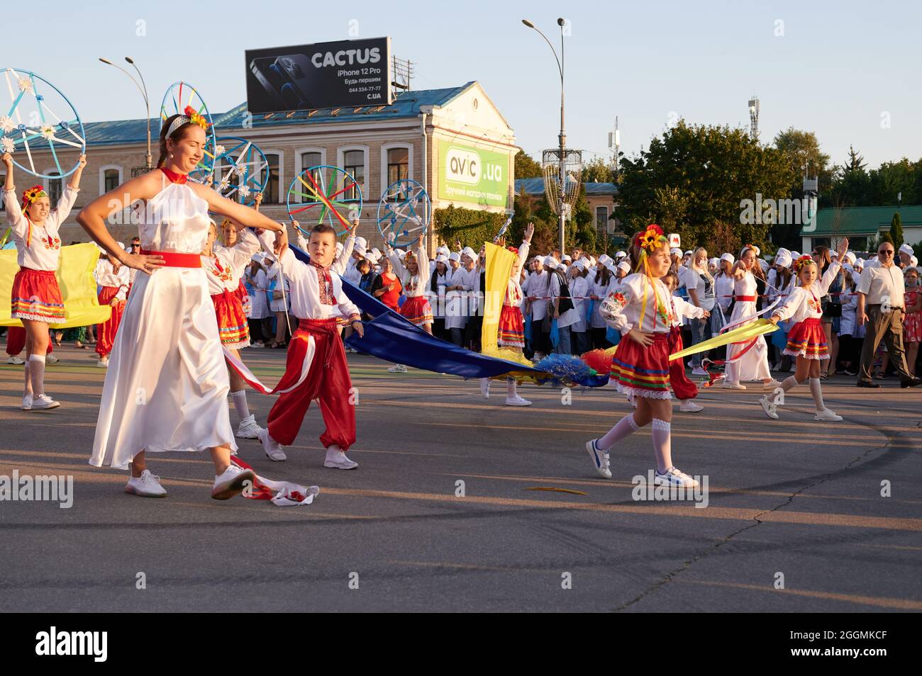 KHARKIV, UKRAINE - SEPTEMBER 1, 2021: Knowledge day. University March ...