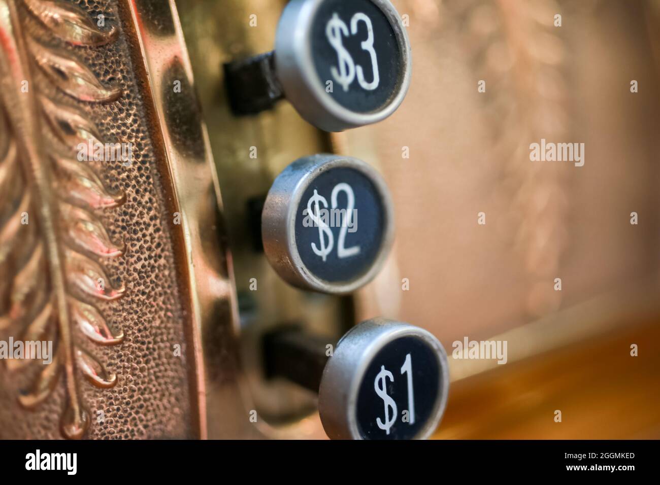 Old cash register machine Stock Photo - Alamy