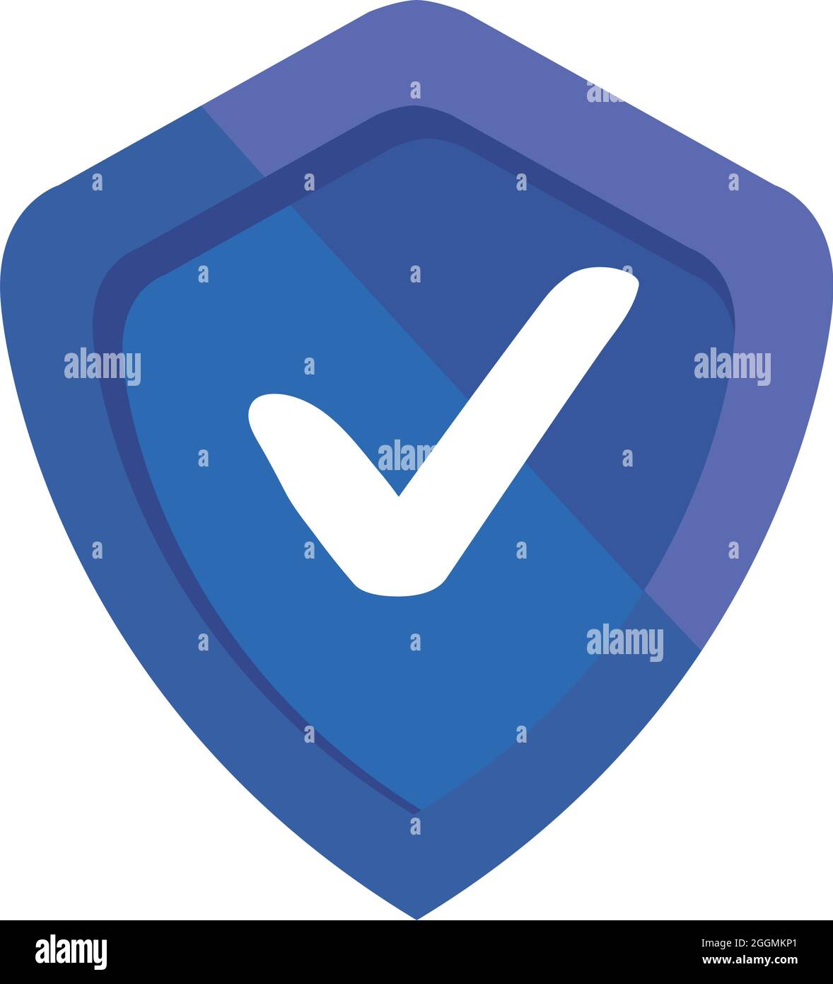 Shield with check mark Stock Vector Image & Art - Alamy