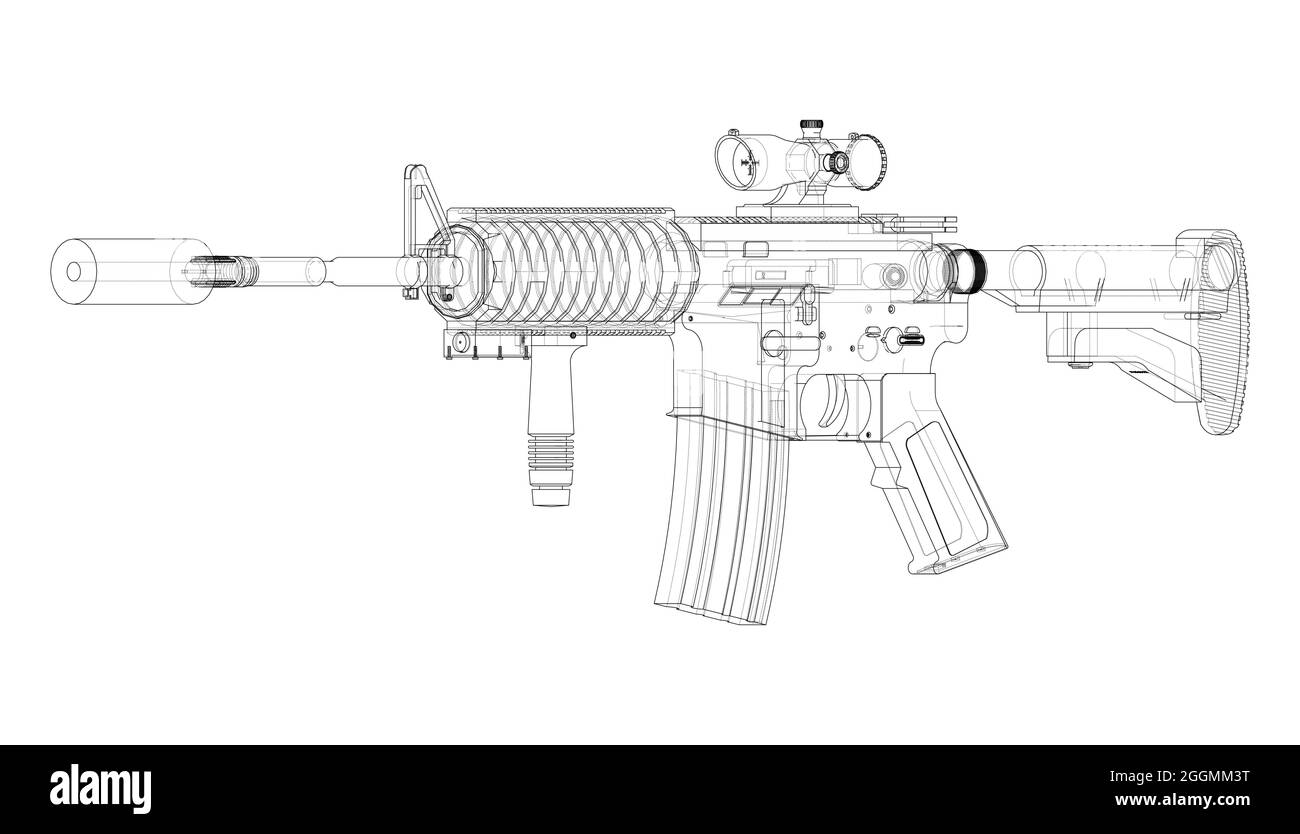 Army weapons. Vector Stock Vector Image & Art - Alamy