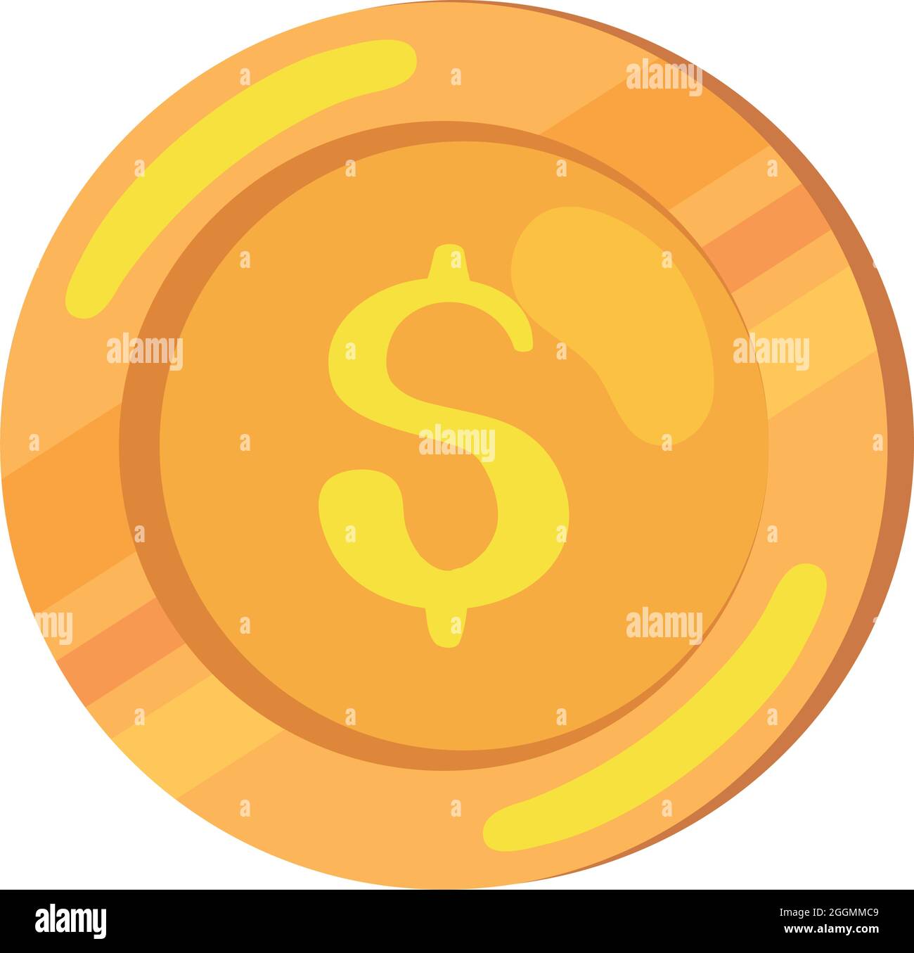 Money coin icon Stock Vector Image & Art - Alamy