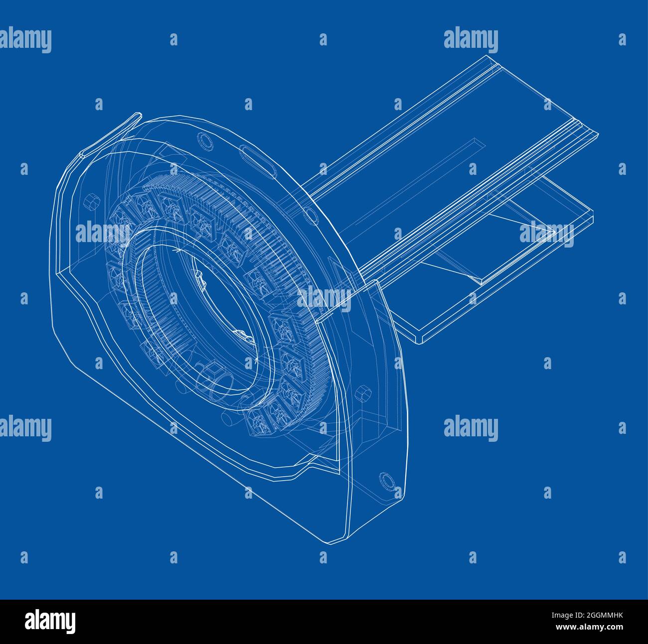 CT scanner, MRI machine. Vector Stock Vector Image & Art - Alamy