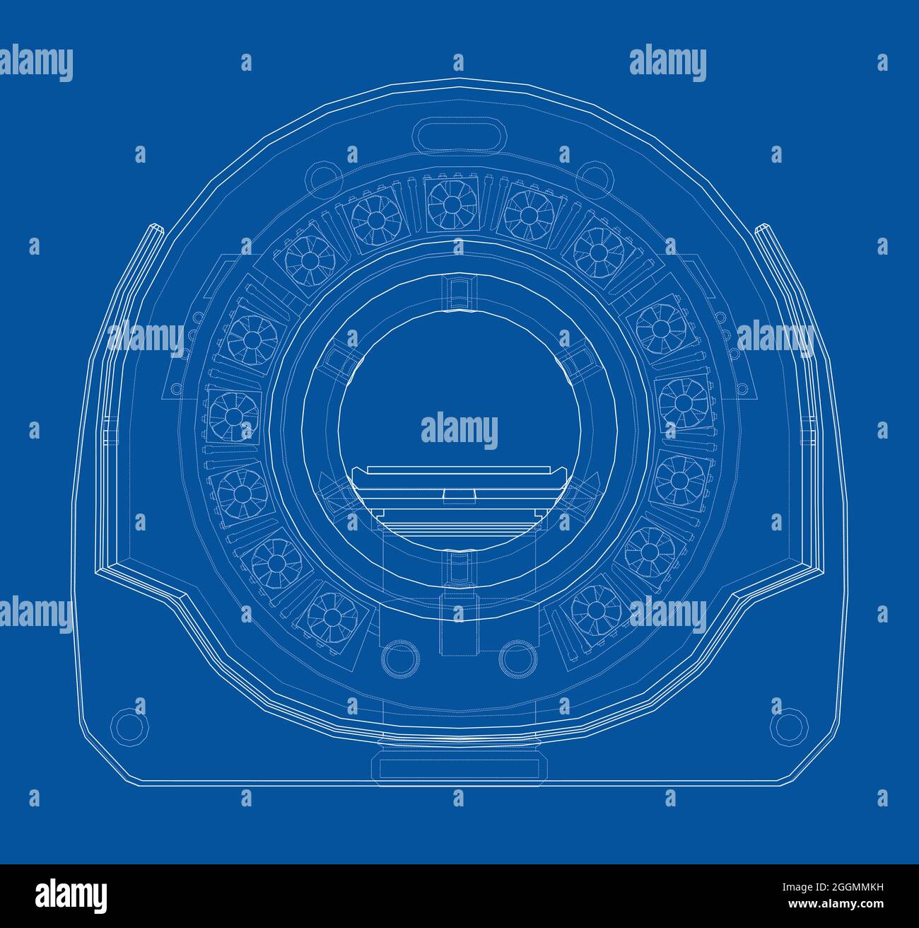 CT scanner, MRI machine. Vector Stock Vector Image & Art - Alamy