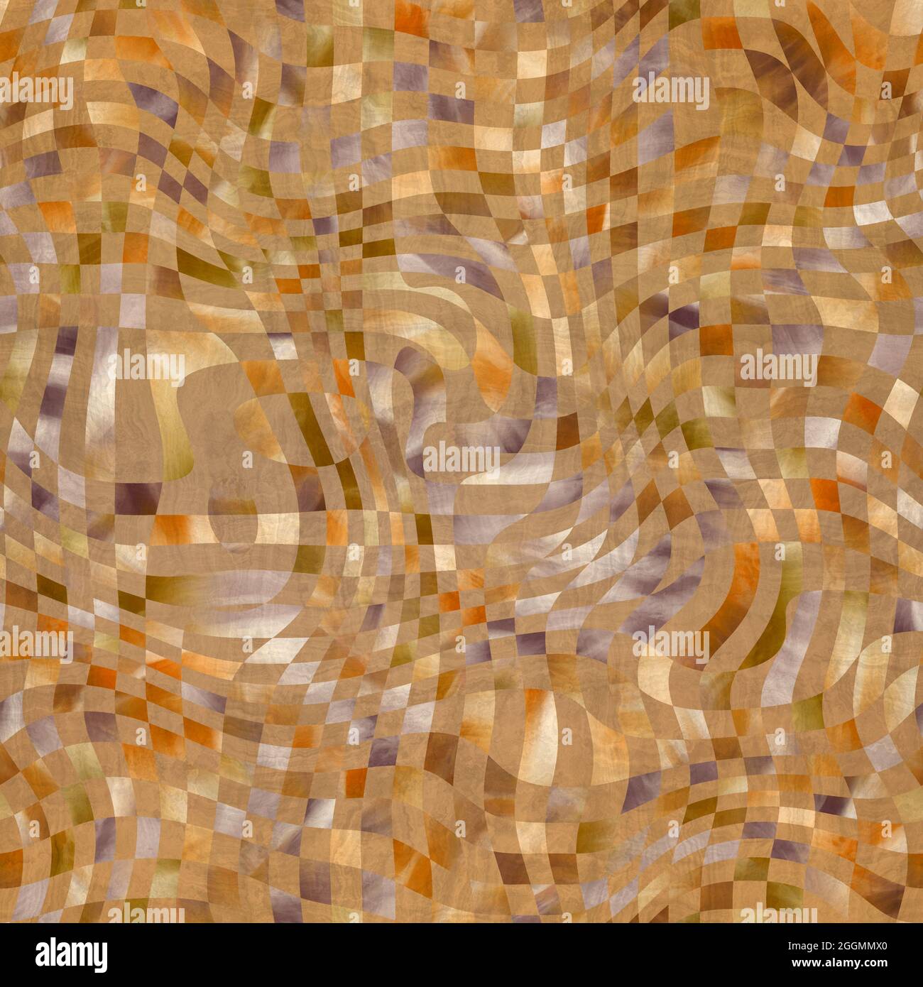 Seamless abstract wavy distorted check pattern for print Stock Photo ...