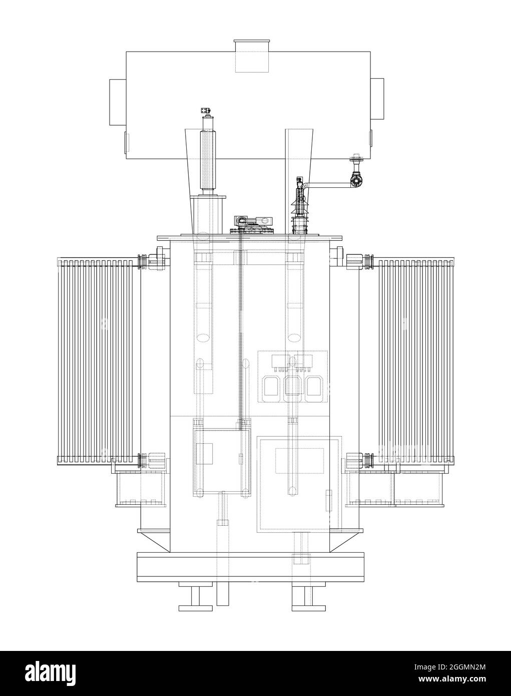 High-voltage transformer. Vector Stock Vector Image & Art - Alamy