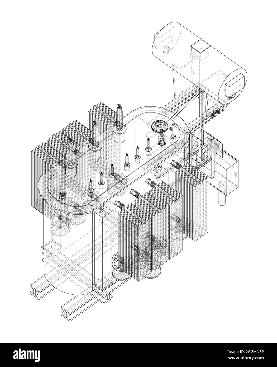 High-voltage transformer. Vector Stock Vector Image & Art - Alamy
