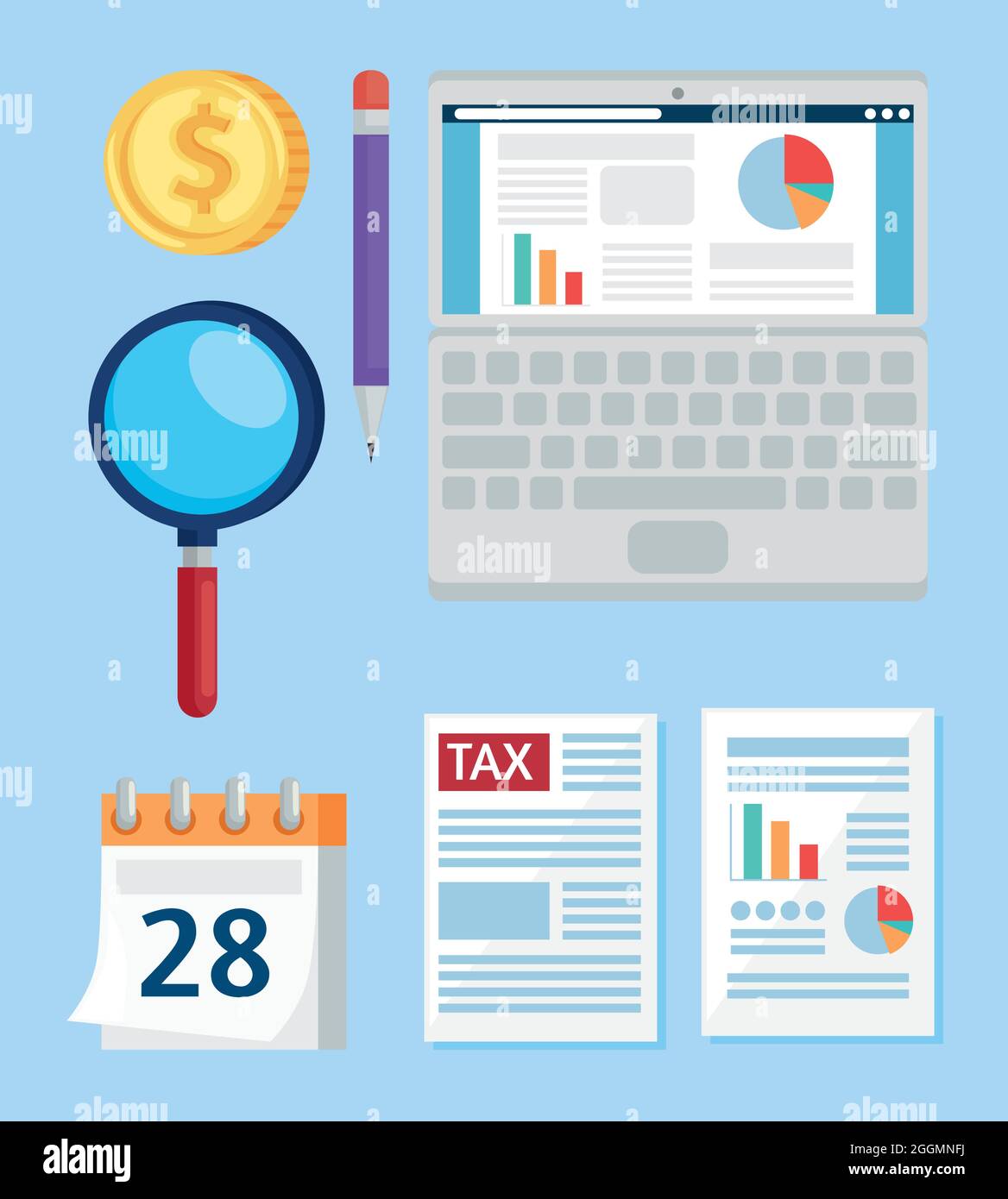 Tax symbol set Stock Vector Image & Art - Alamy