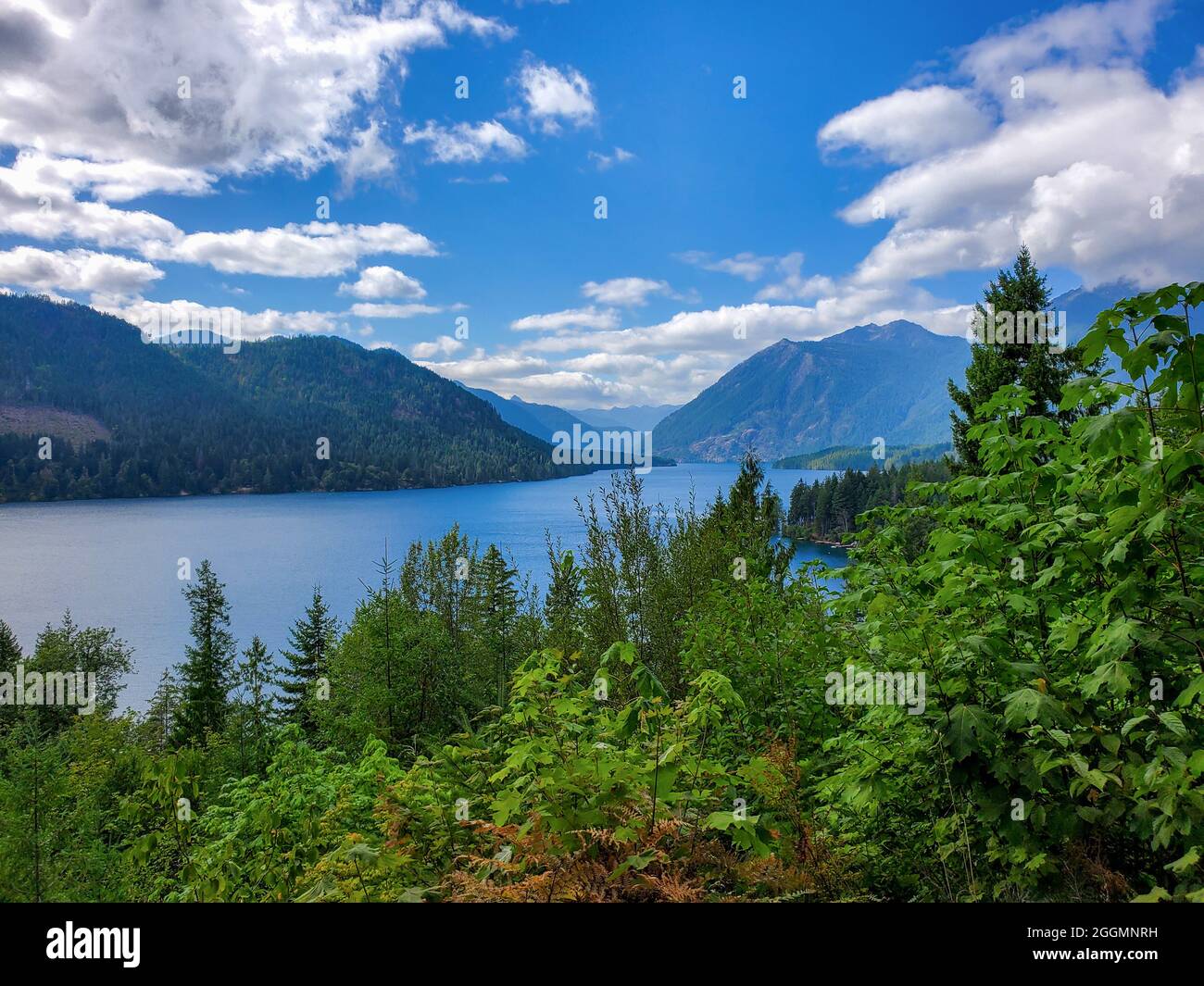 Lake Cushman and the Olympic Mountains Stock Photo - Alamy
