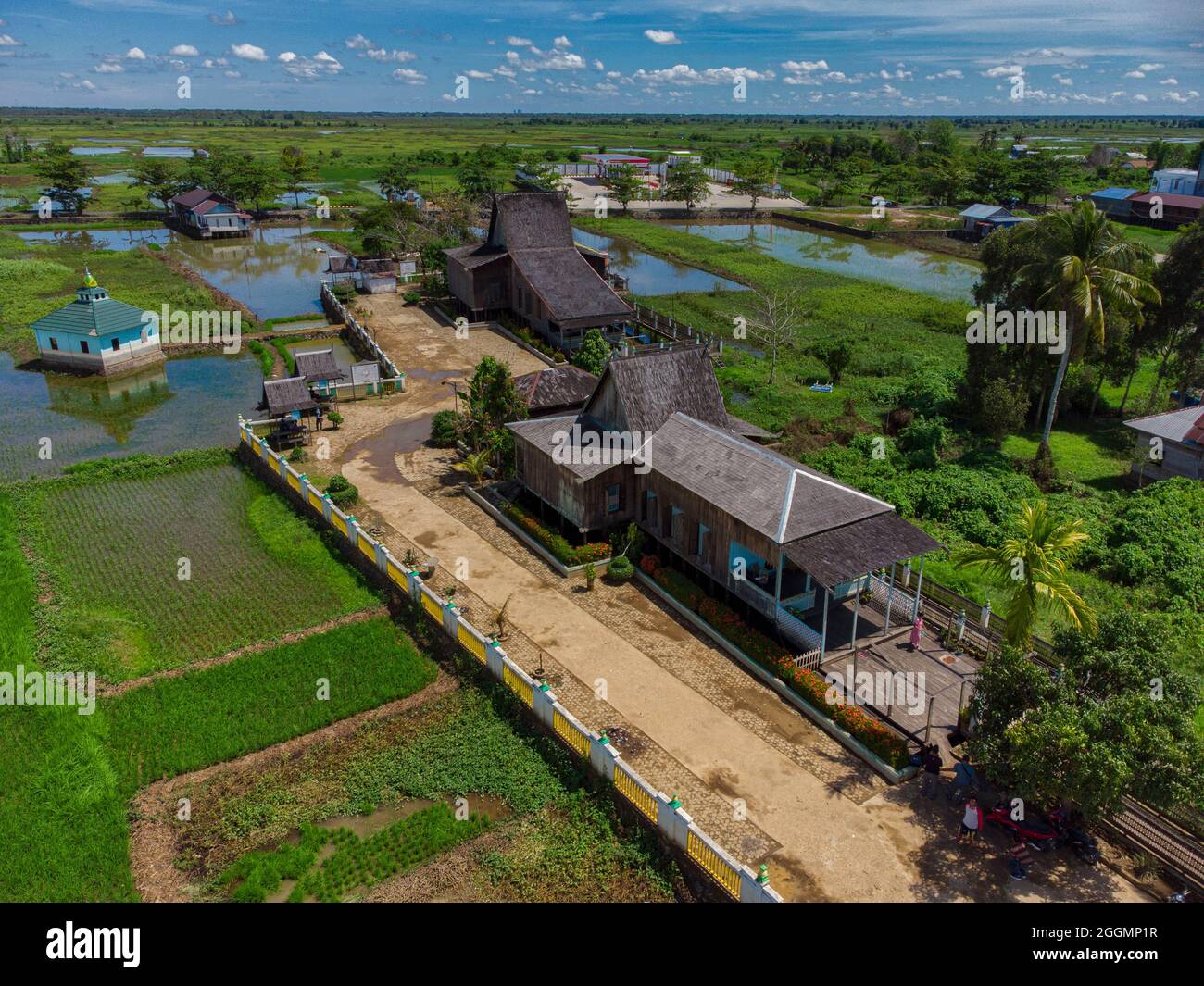 The Banjar house that uses Height Bubungan (Bubungan Tinggi) roof is ...