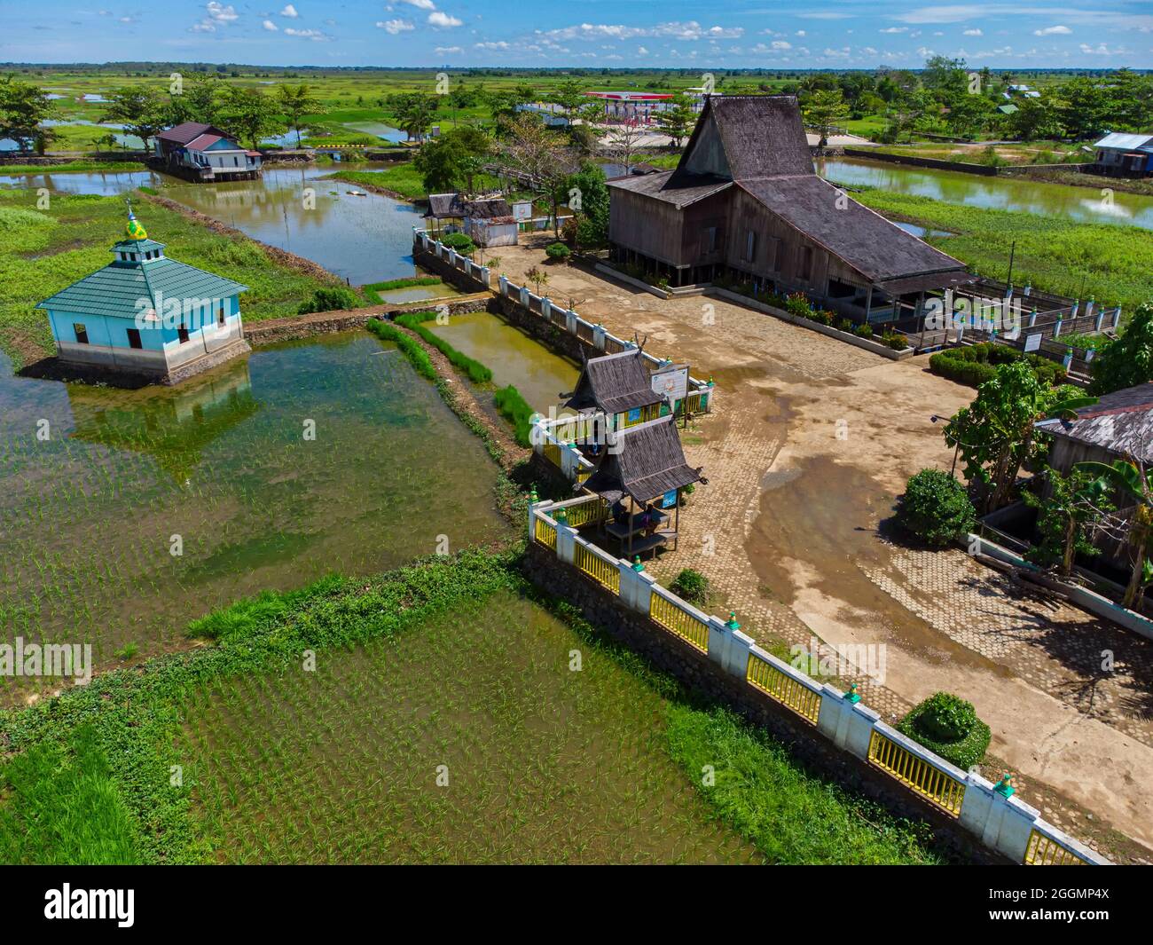 The Banjar house that uses Height Bubungan (Bubungan Tinggi) roof is ...