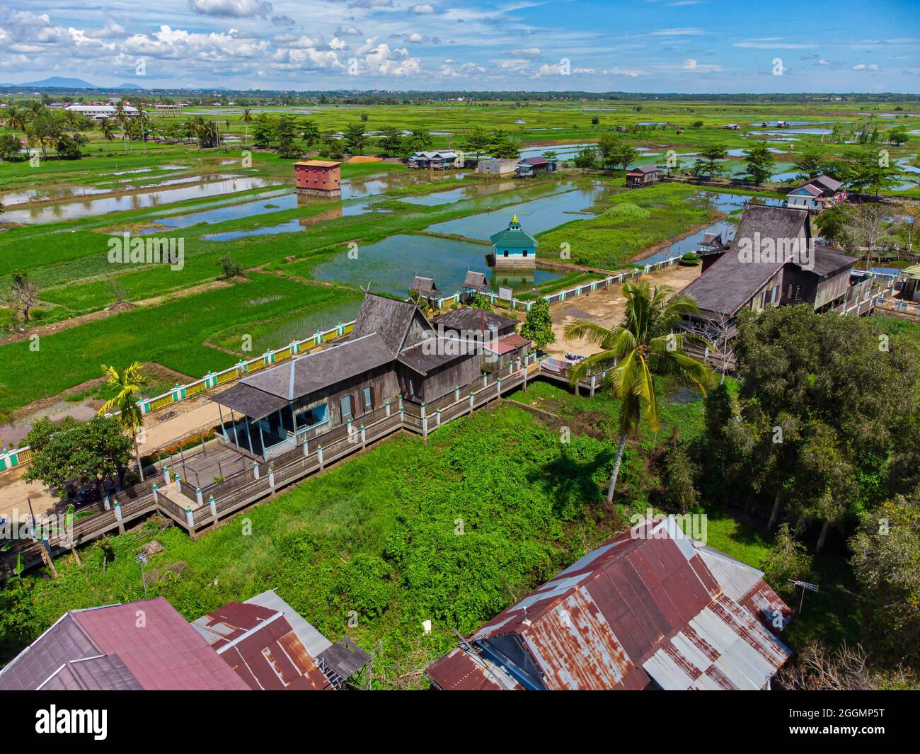 The Banjar house that uses Height Bubungan (Bubungan Tinggi) roof is ...