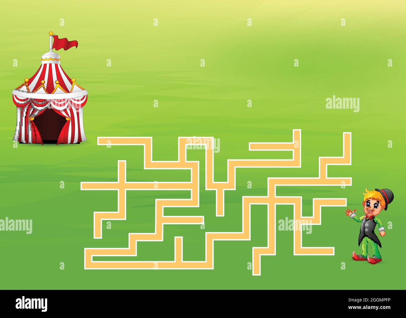 Circus maze Stock Vector Images - Alamy