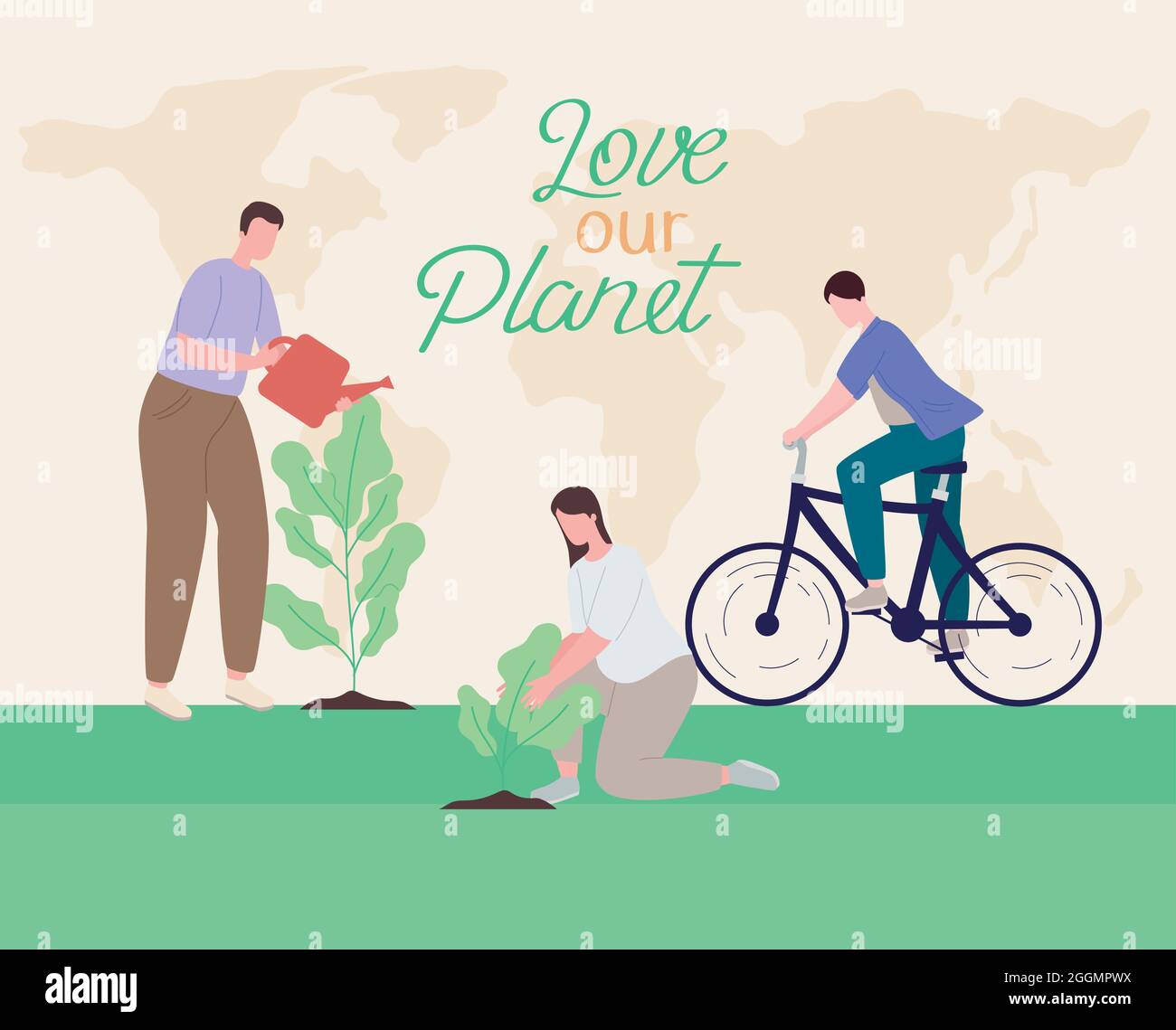 Love our planet banner Stock Vector Image & Art - Alamy