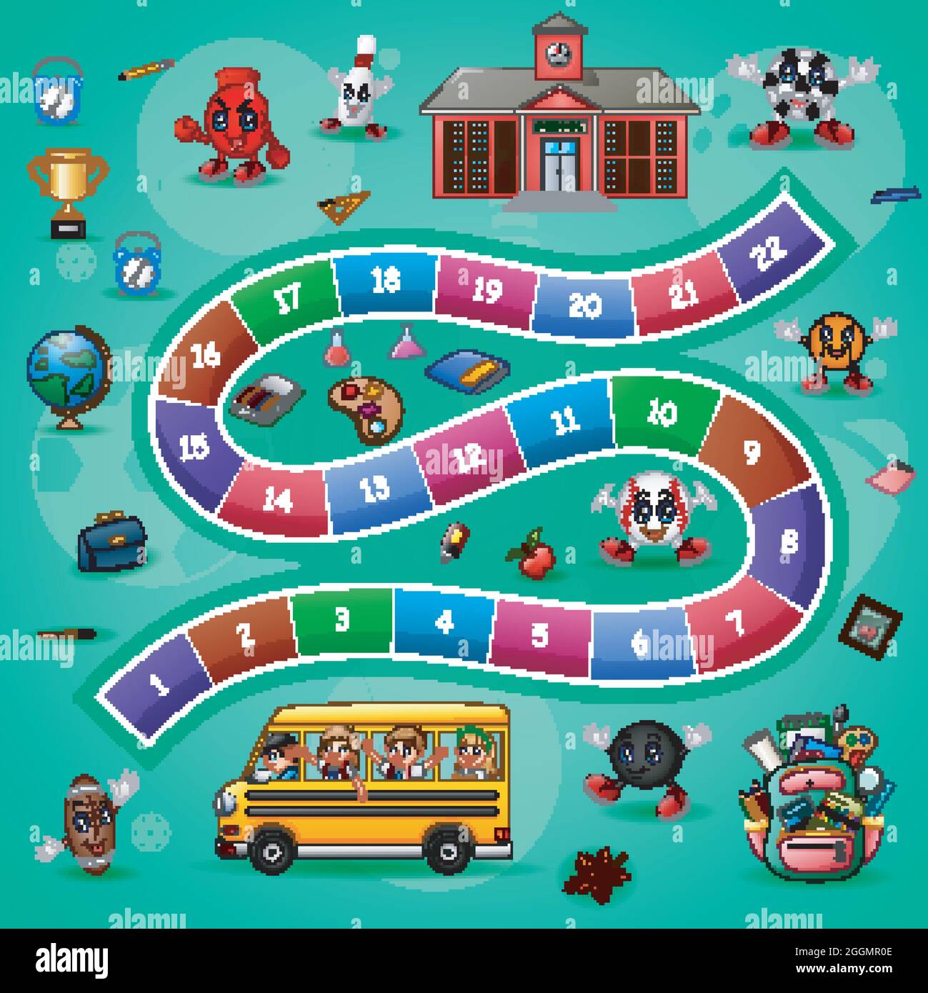 Play Bus Image Stock Vector Images - Alamy
