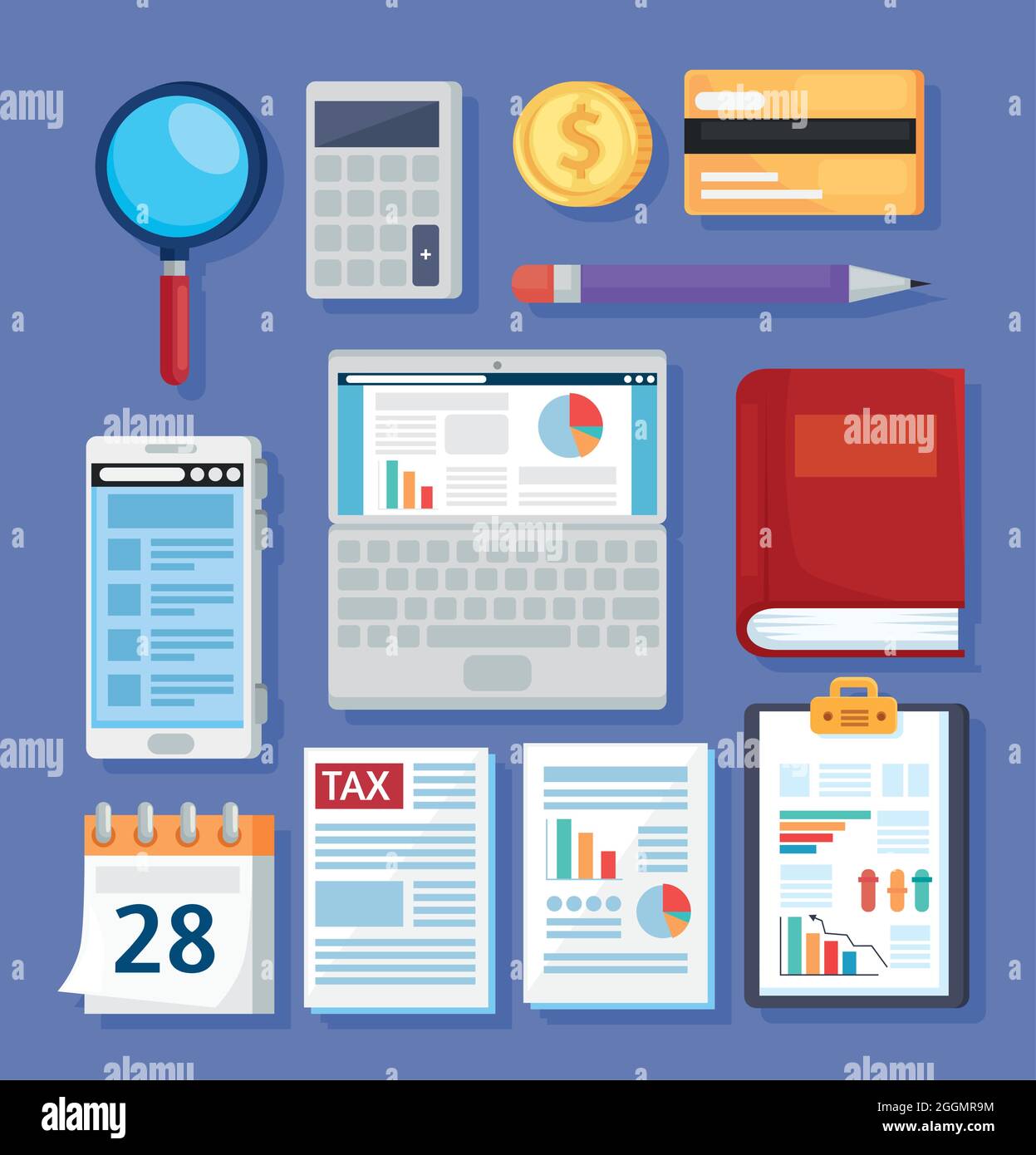 Tax symbol collection Stock Vector Image & Art - Alamy