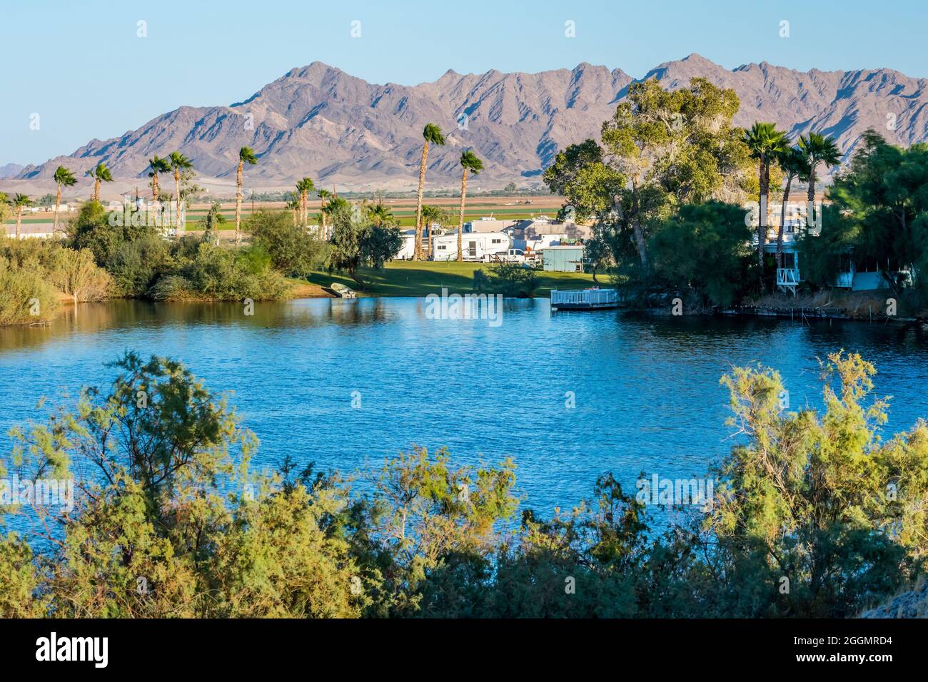 An overlooking landscape view of Yuma, Arizona Stock Photo - Alamy