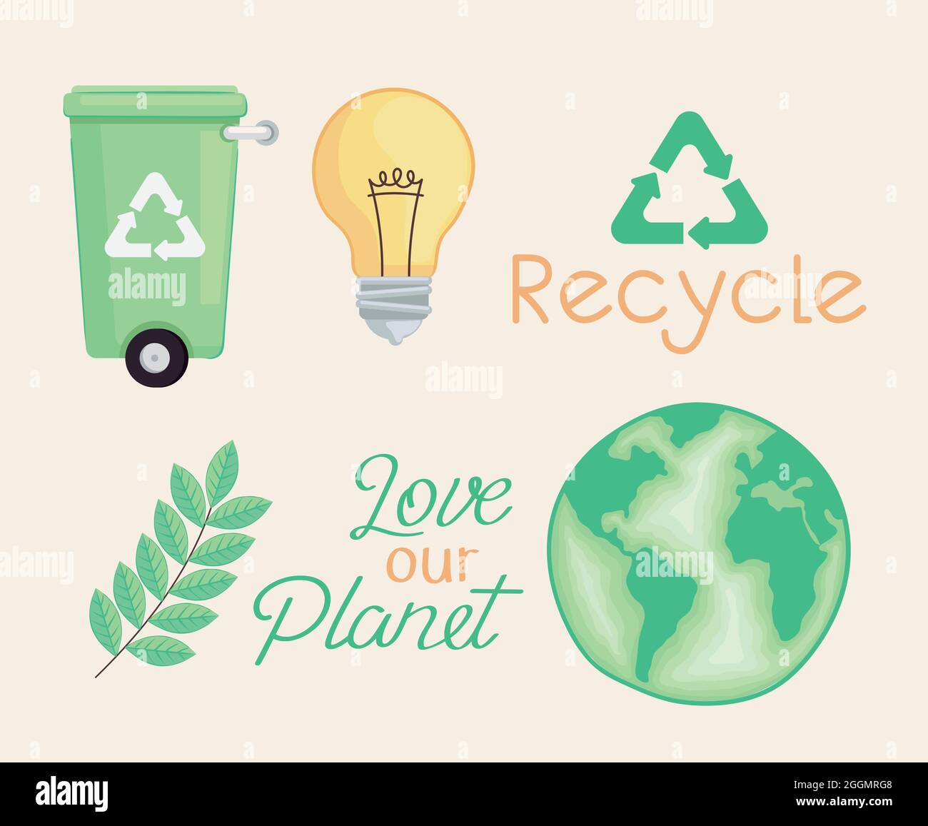 recycle icon set Stock Vector Image & Art - Alamy