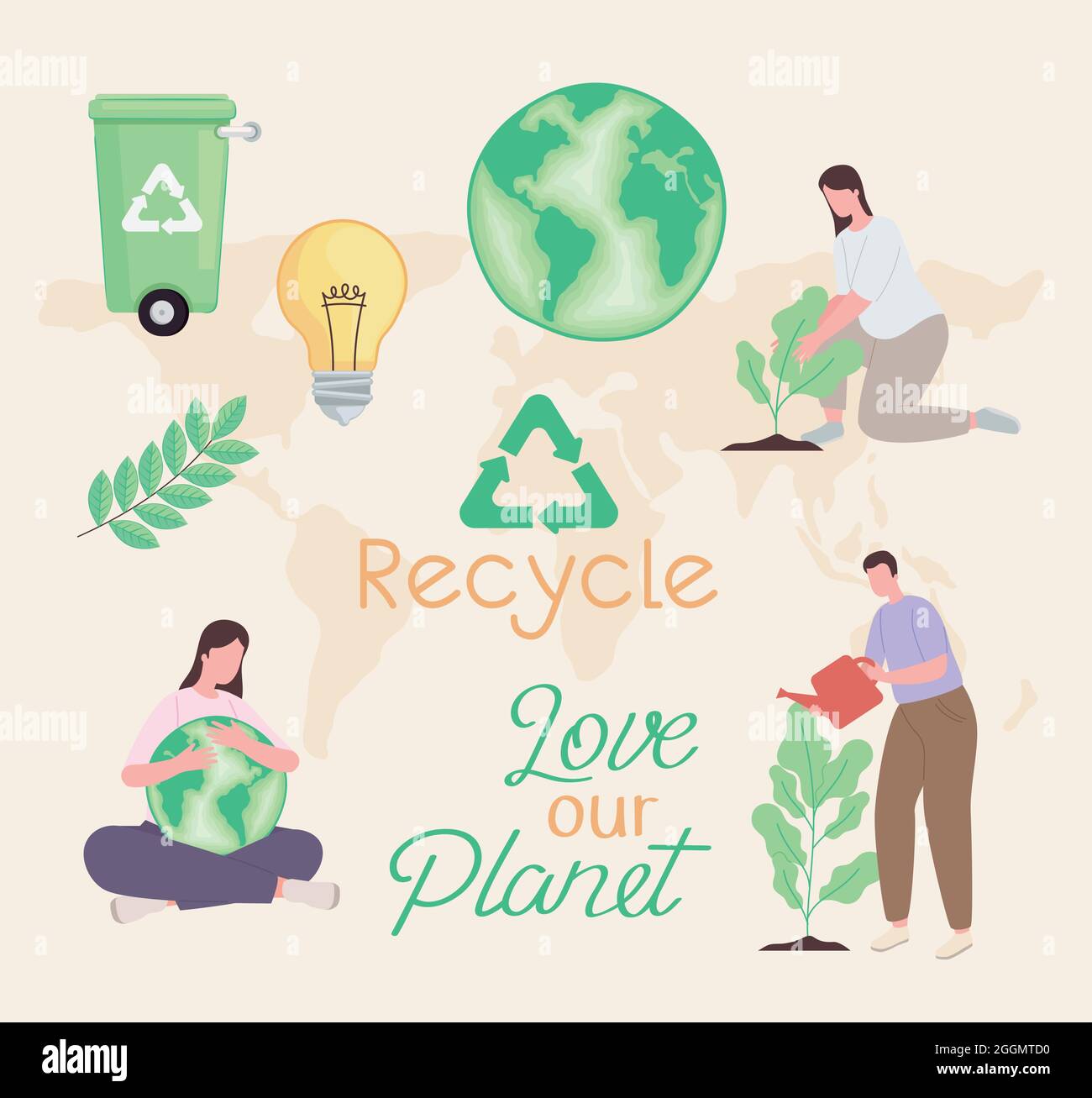 recycle icon group Stock Vector Image & Art - Alamy