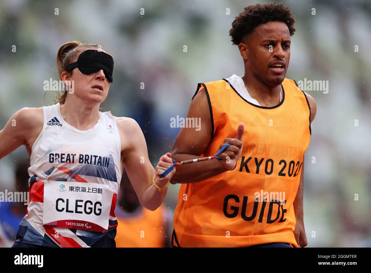 Tokyo, Japan. 2nd Sep, 2021. Libby Clegg & Chris Clarke (GBR) Athletics ...