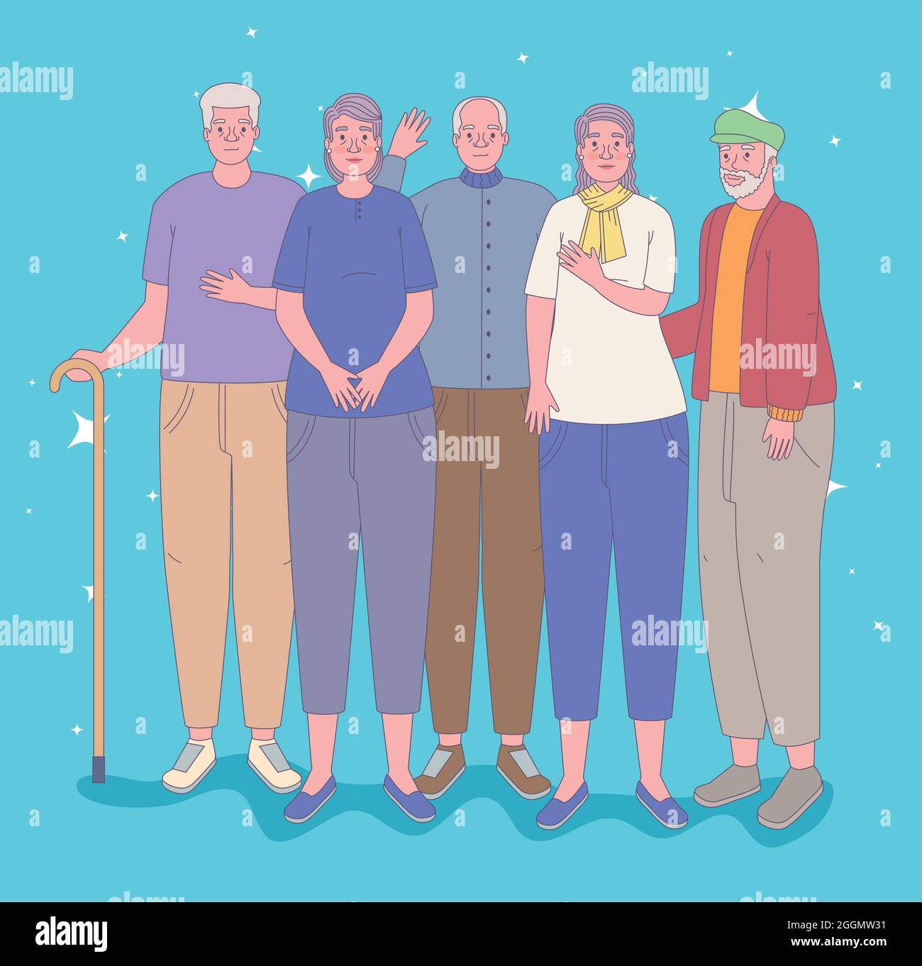 Older people set Stock Vector Image & Art - Alamy