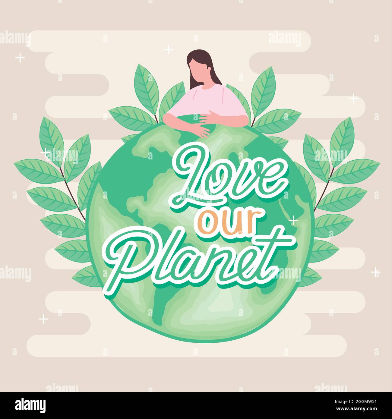 Love our planet Stock Vector Image & Art - Alamy