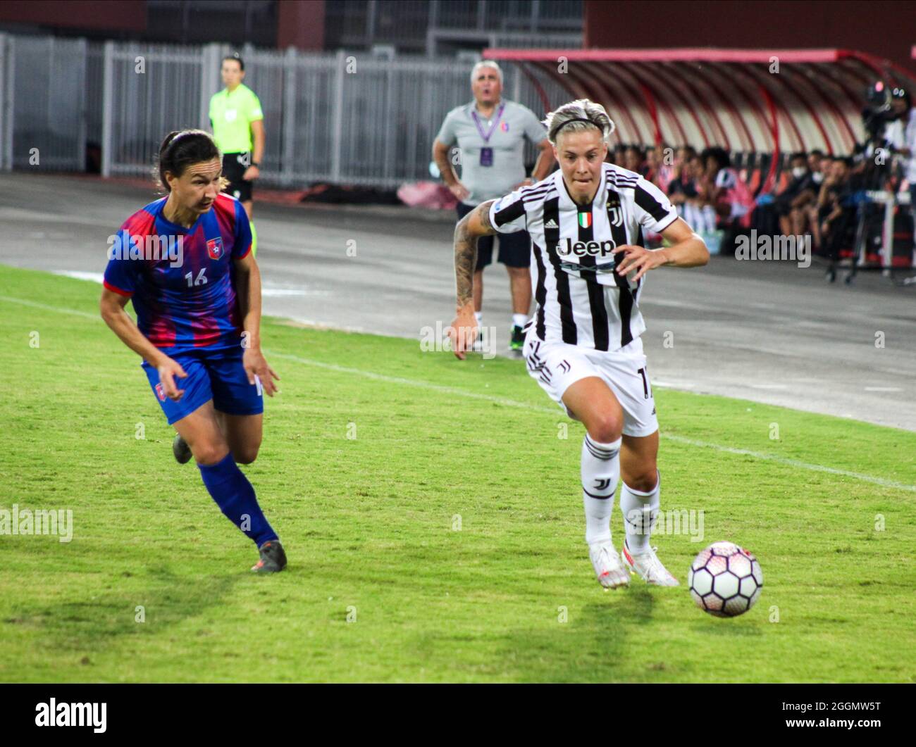 Scutari, Albania. 01st Sep, 2021. Lina Hurting (Juventus Women) and ...