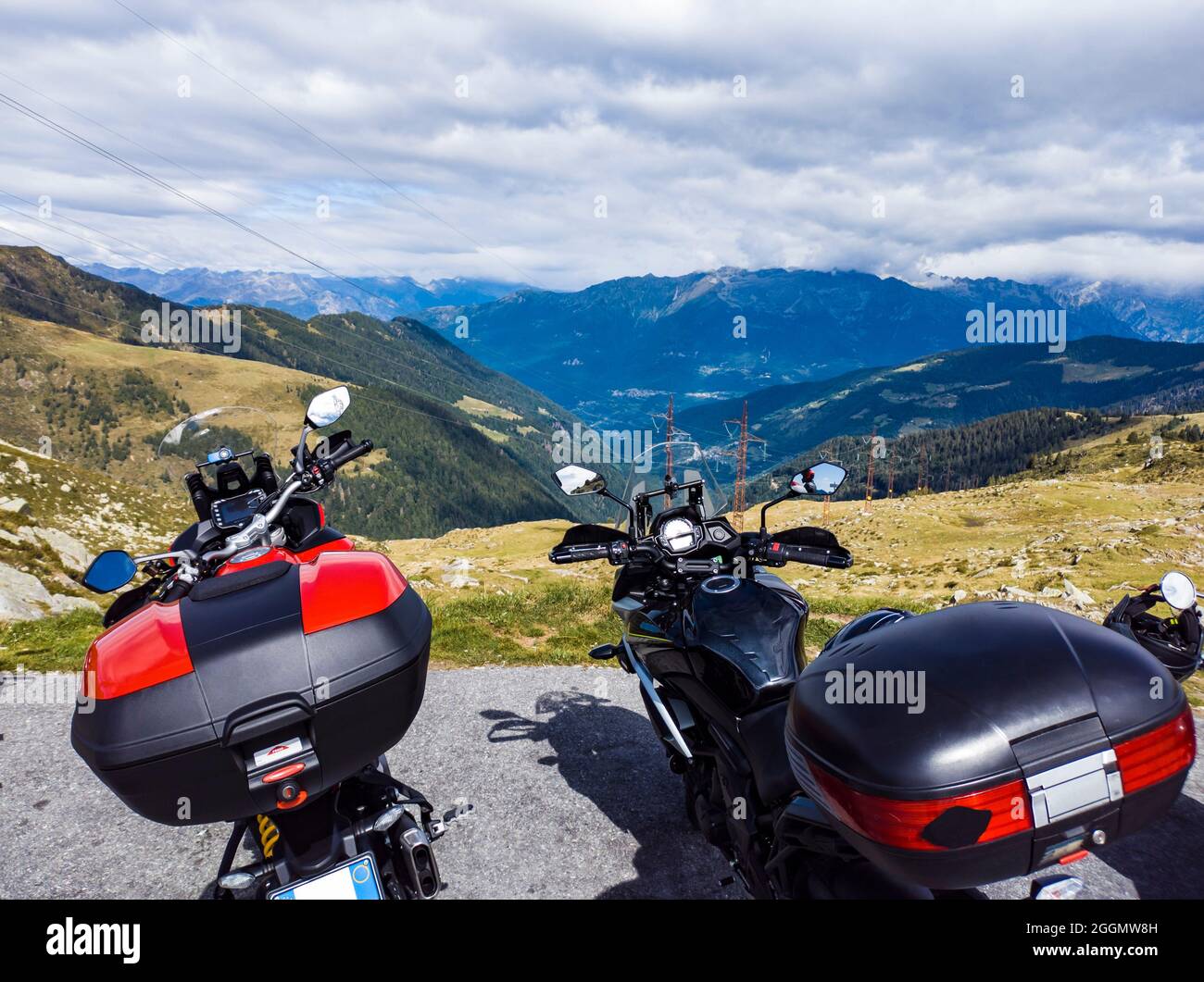 Motorcycle adventure alps hi-res stock photography and images - Alamy