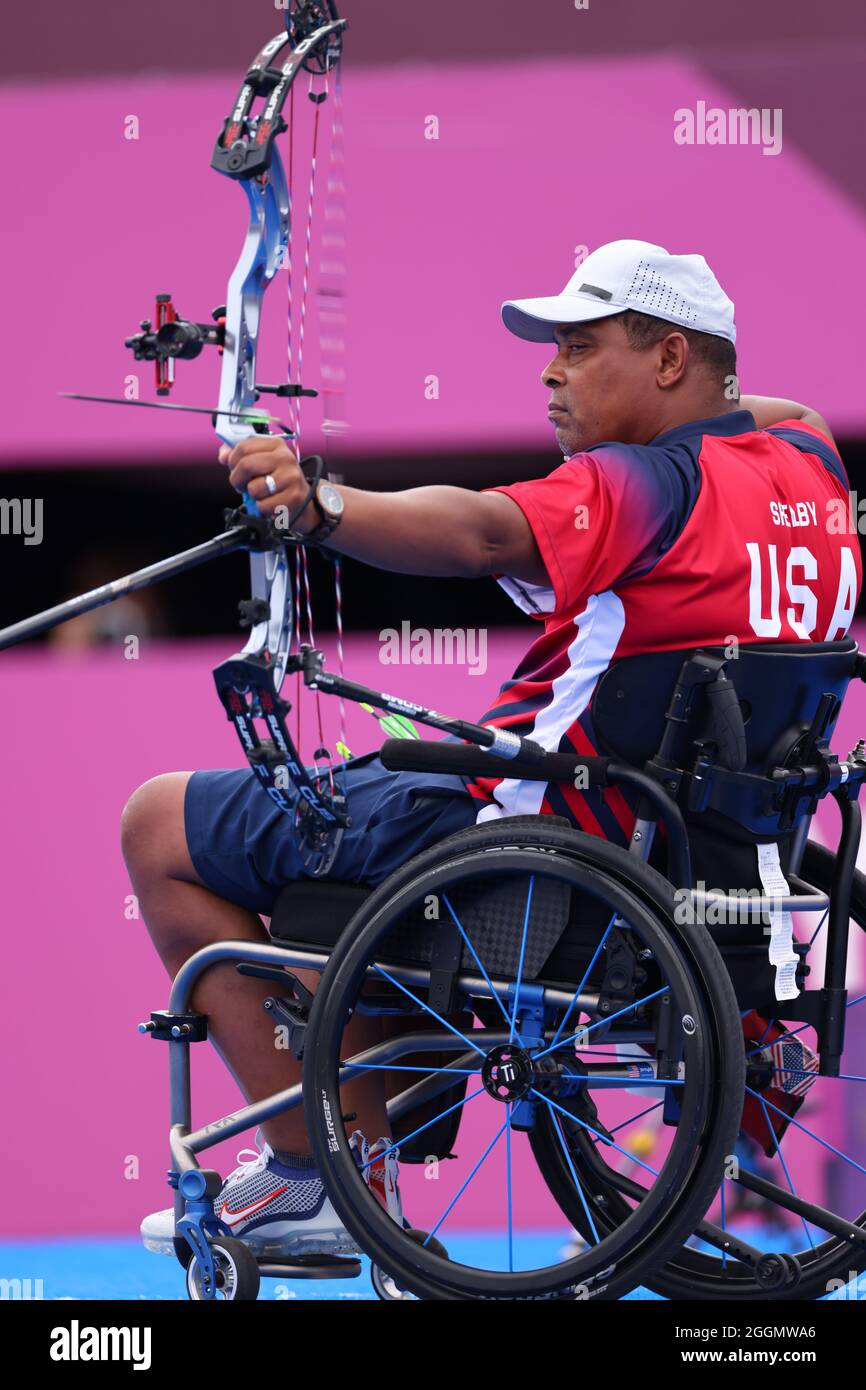 Tokyo, Japan. 31st Aug, 2021. Andre Shelby (USA) Archery : Men's ...