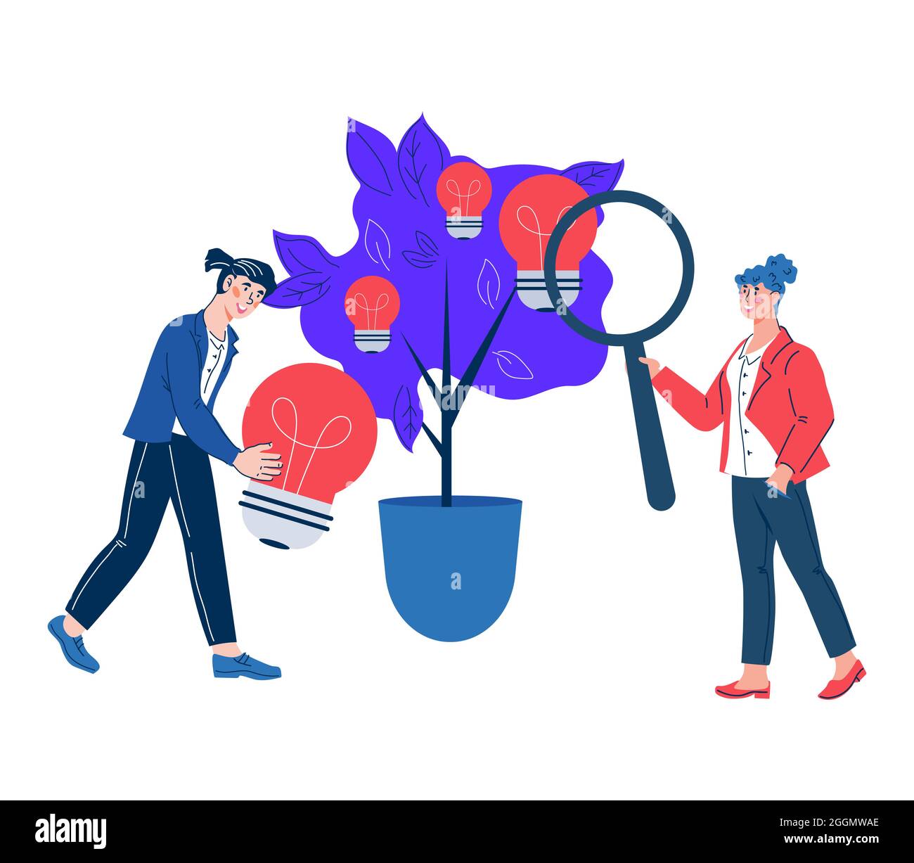 Business people searching creative innovative business idea. Ideas ...