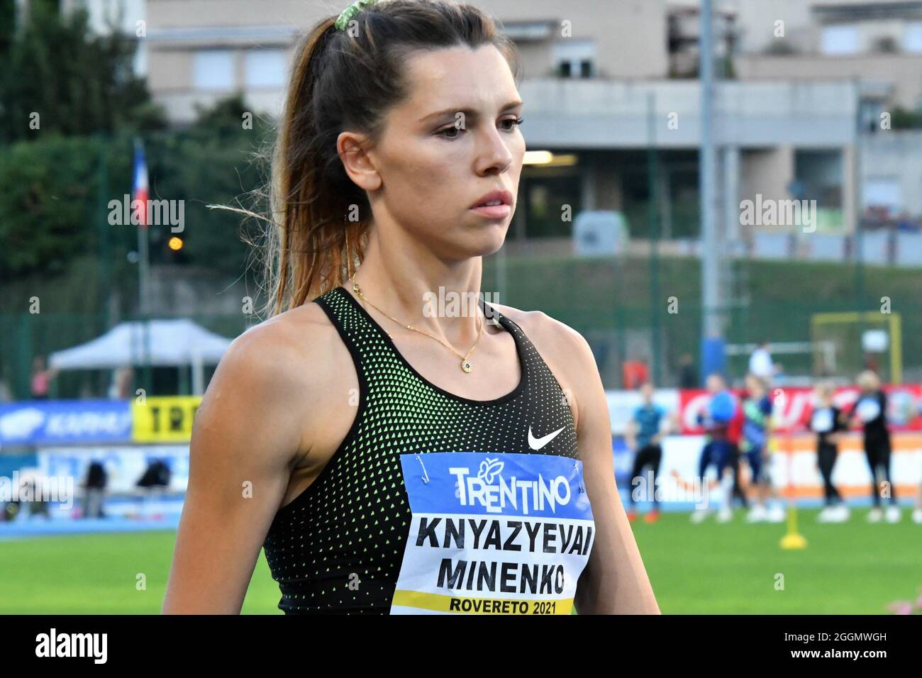 Quercia stadium, Rovereto, Italy, August 31, 2021, Hanna Knyazyeva ...