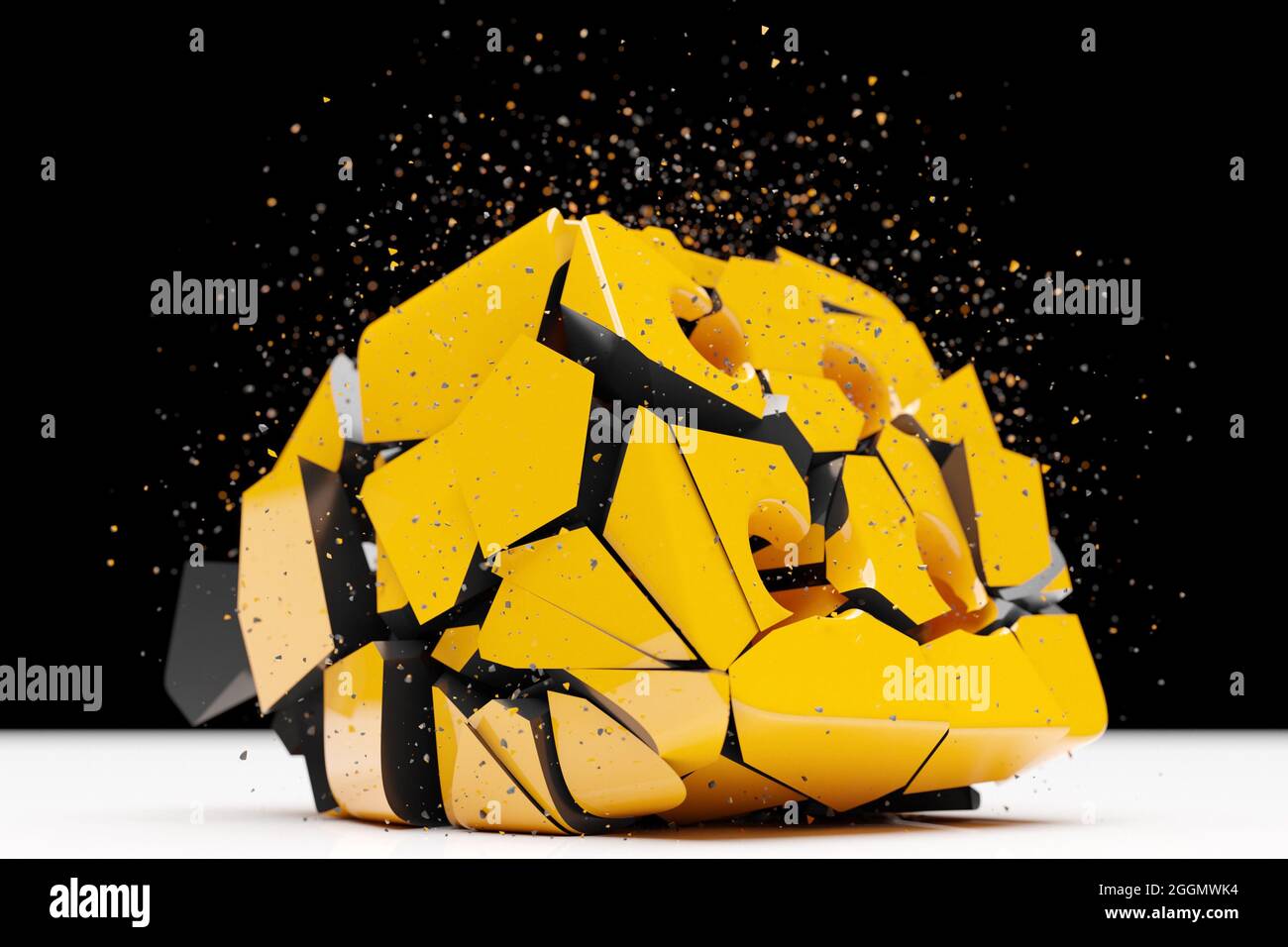 3D rendering of a volumetric shape of a cube. The geometry of shapes ...