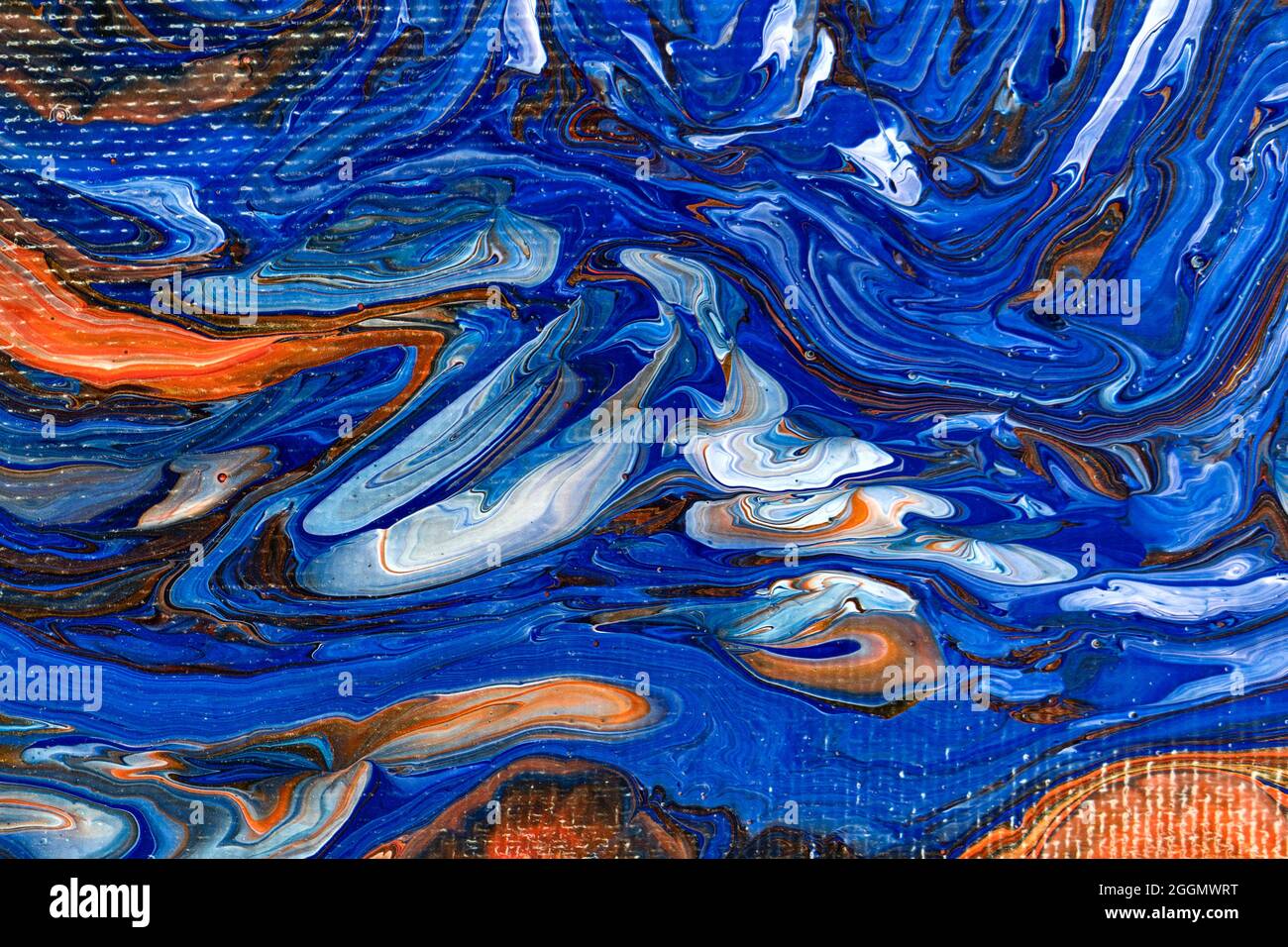 Abstract Fluid Art Painting Background. Acrylic Pour. Marble texture. Modern Contemporary Art ...